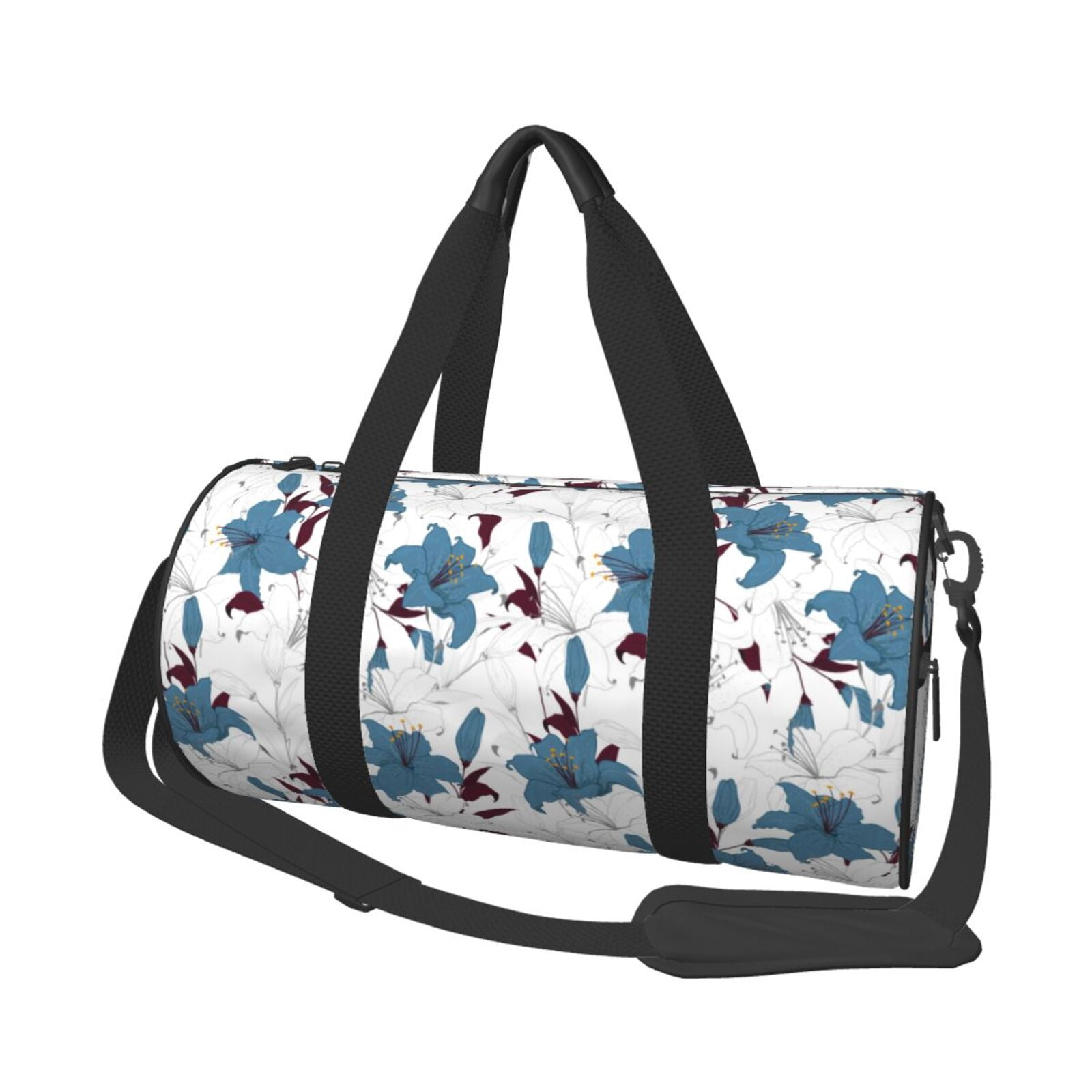 Easygdp Lilies Flowers Travel Duffle Bag,Carry on Bag Travel Bags Gym ...