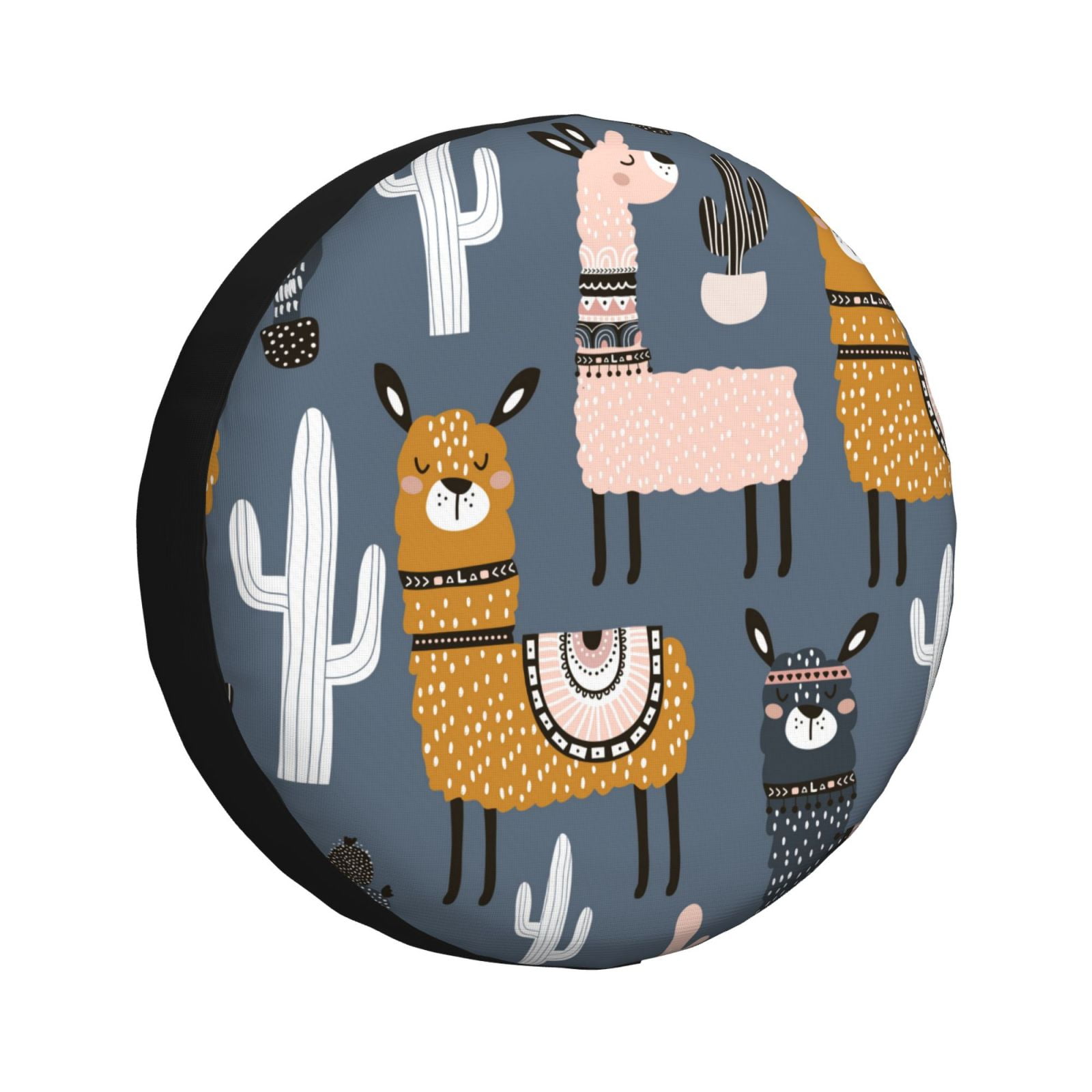 Easygdp Llama And Cactus Wheel Sun Guard, Spare Tire Cover,Universal ...