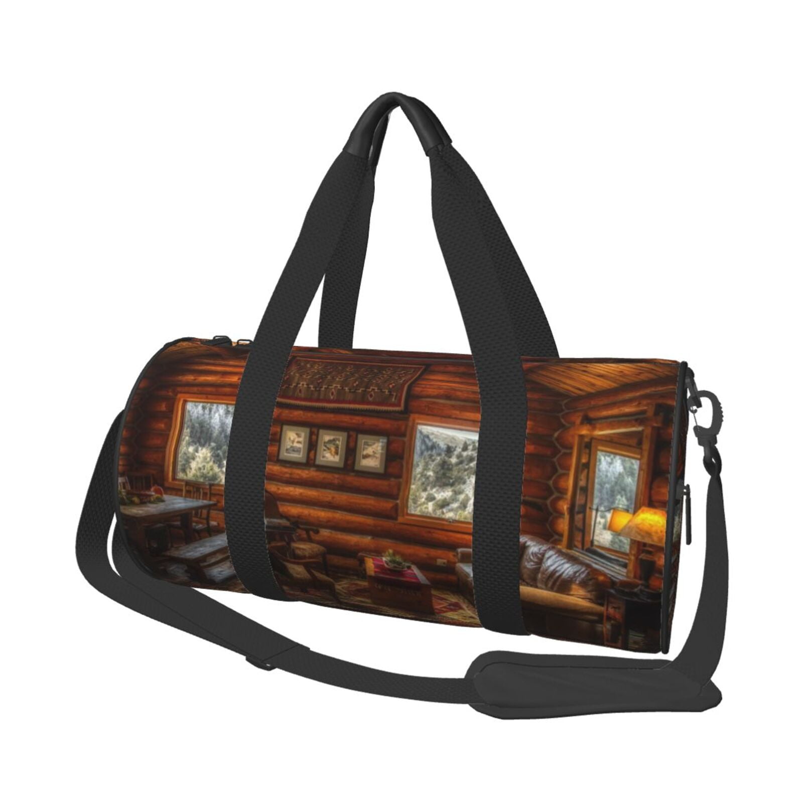Easygdp Log Cabin Inside Travel Bag, Camping, Weekend, Carry On ...
