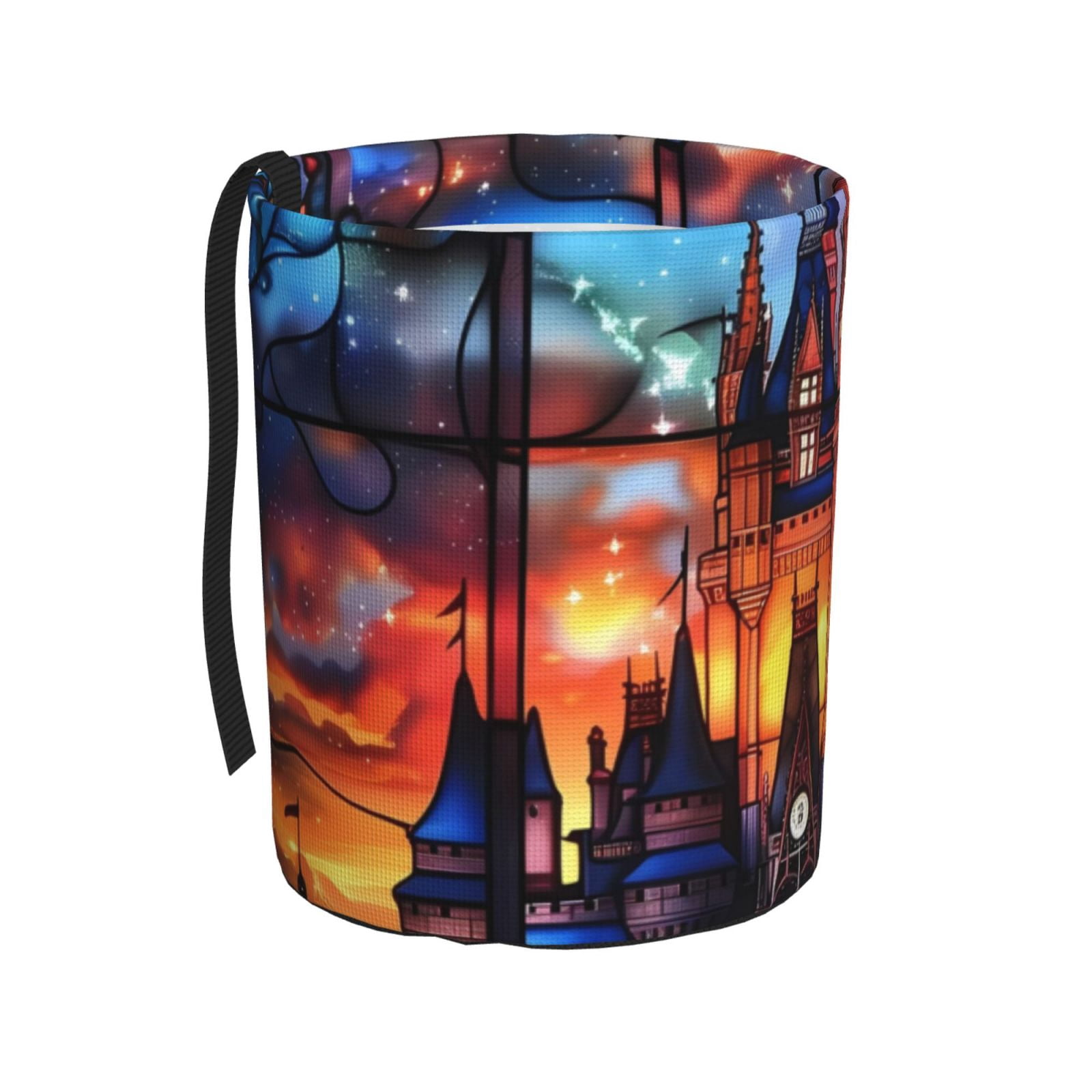 Easygdp Magical Stained Glass Castle Car Trash Can Garbage Car ...