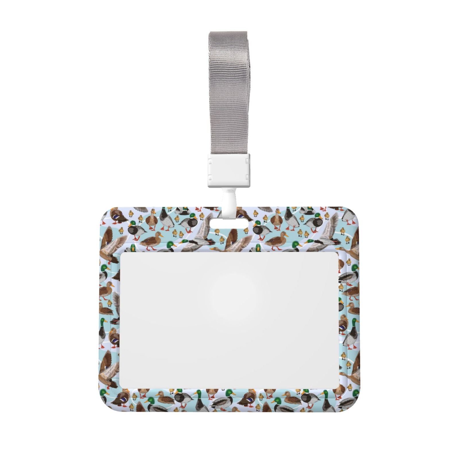 Easygdp Mallard Ducks Wild Birds1 Card Badge Holder Work Badge Sleeve ...