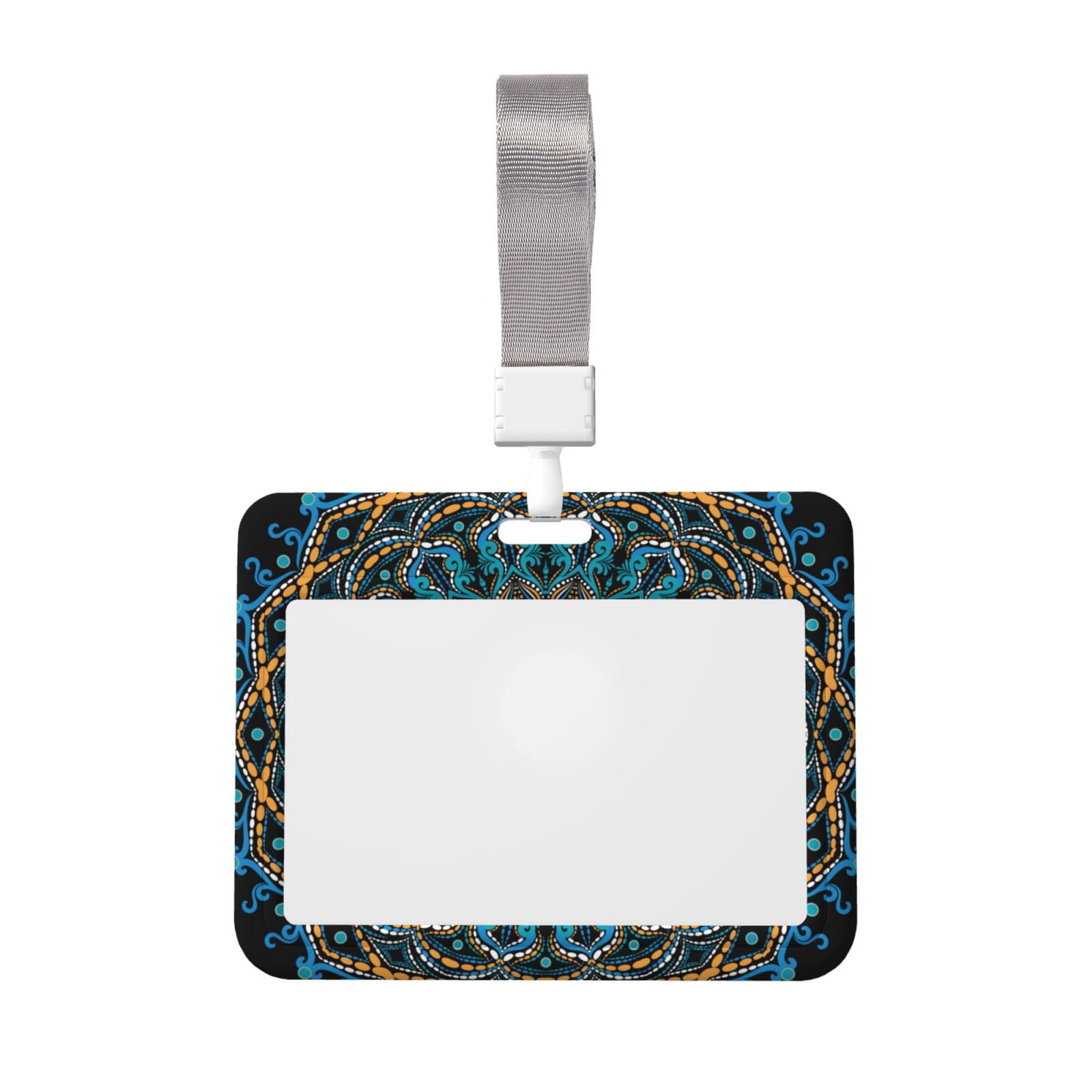 Easygdp Mandala Card Badge Holder Work Badge Sleeve for Office, School ...