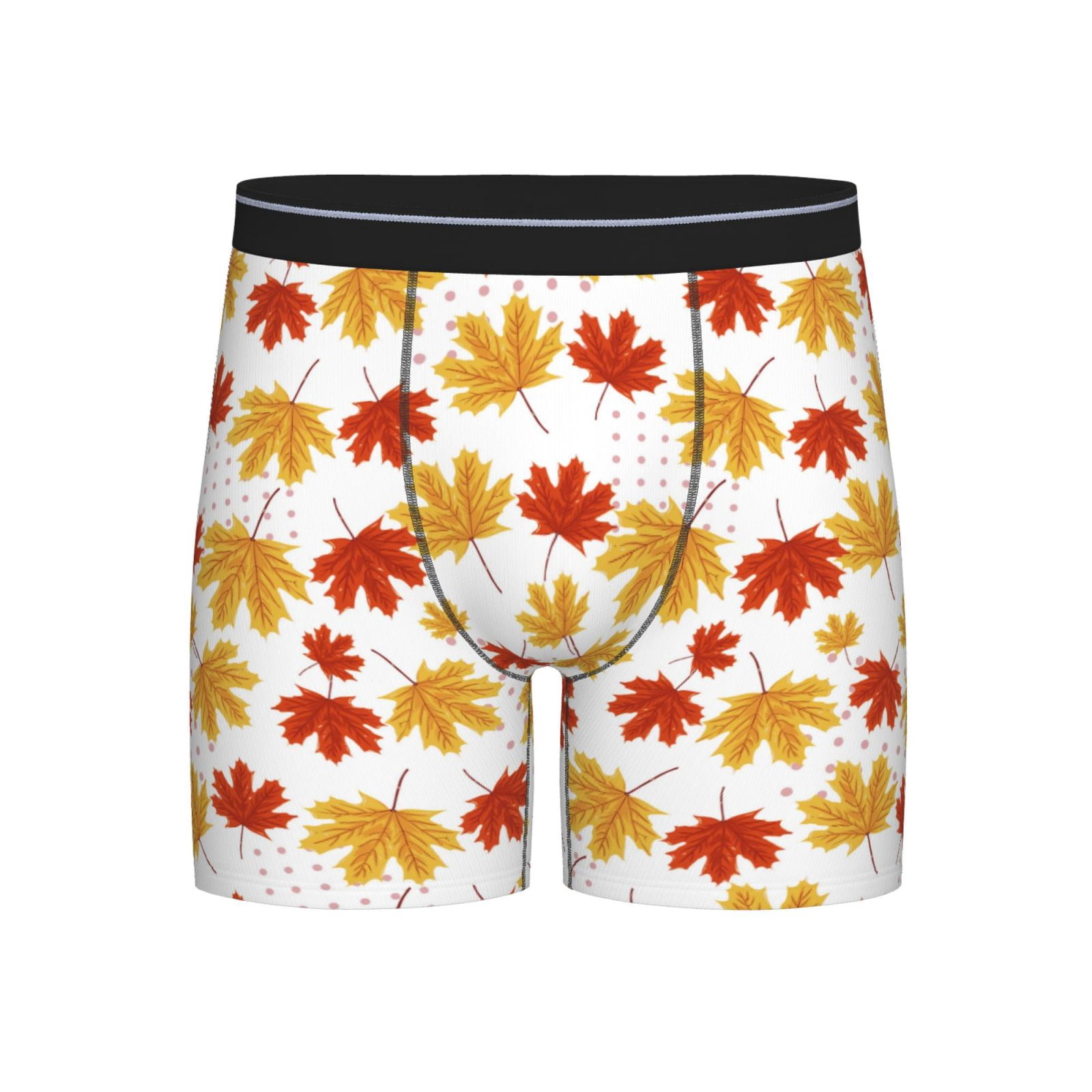 Easygdp Maple Leaf Men's Boxer Briefs Men’s Underwear Boxer Briefs for ...