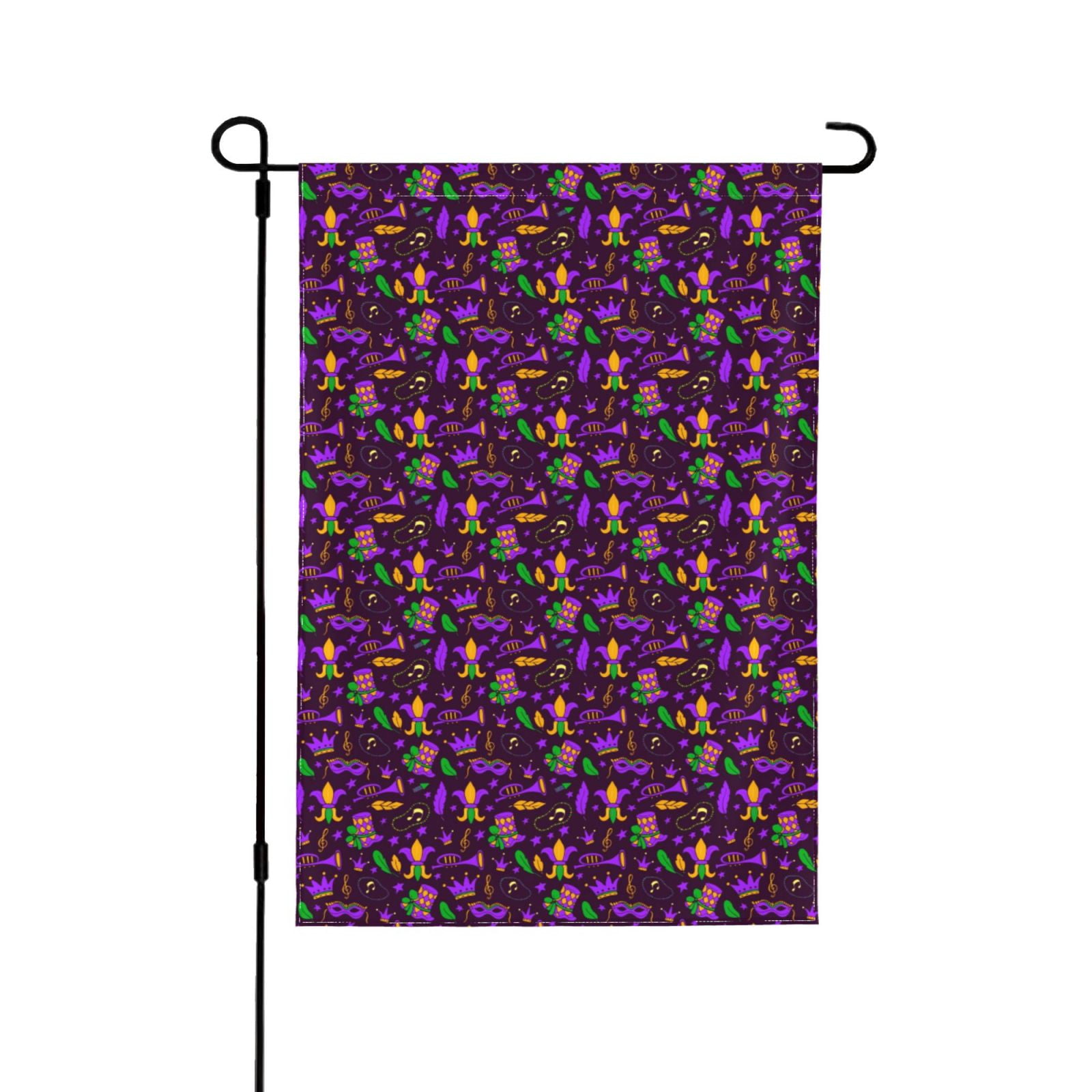 Easygdp Mardi Gra2 Garden Flag Yard Flag Welcome Flag, Double-Sided ...