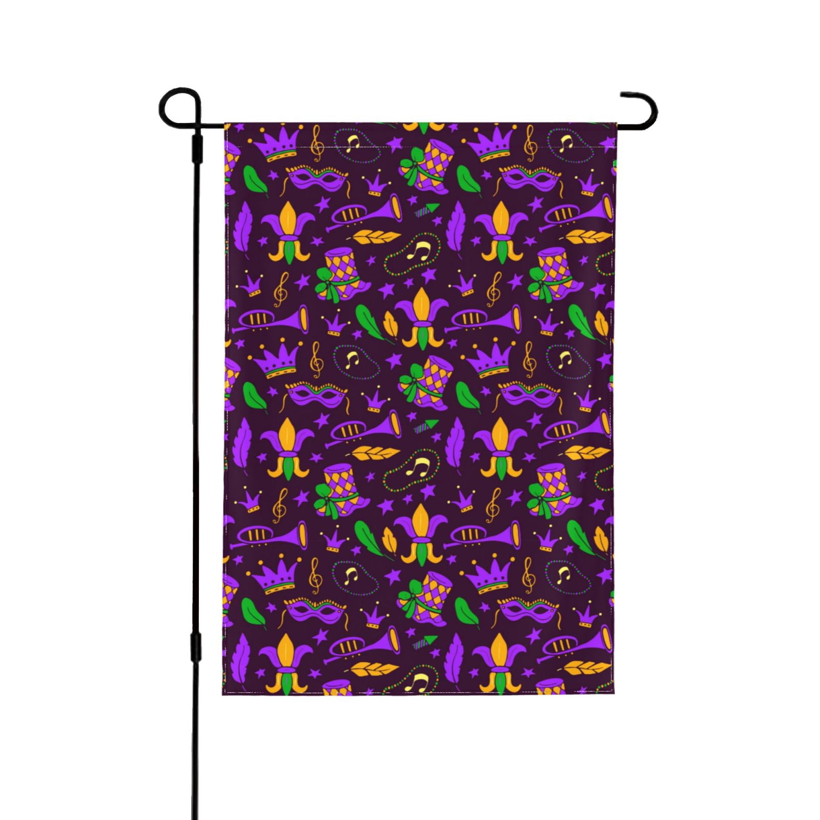 Easygdp Mardi Gra2 Garden Flag Yard Flag Welcome Flag, Double-Sided ...