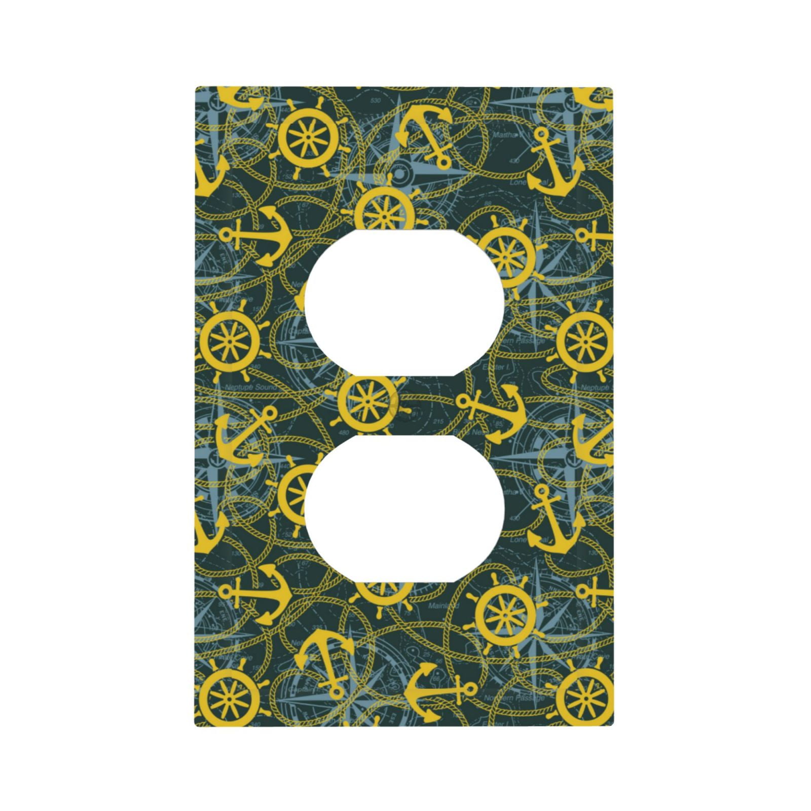Easygdp Marine Anchors And Compass Decorator Light Switch or Receptacle ...