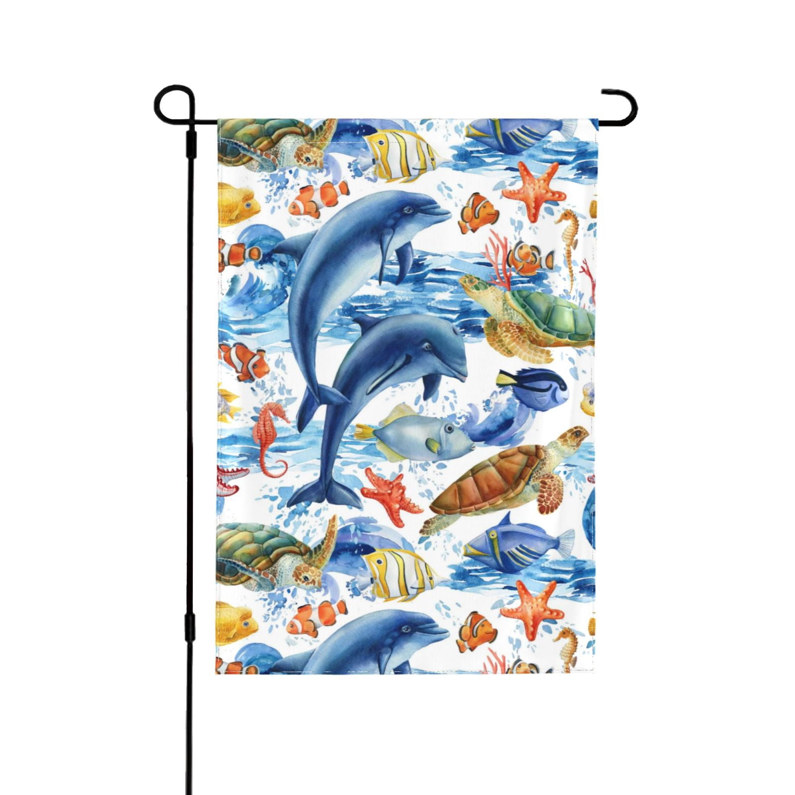 Easygdp Marine Animals Garden Flag Yard Flag Welcome Flag, Double-Sided ...