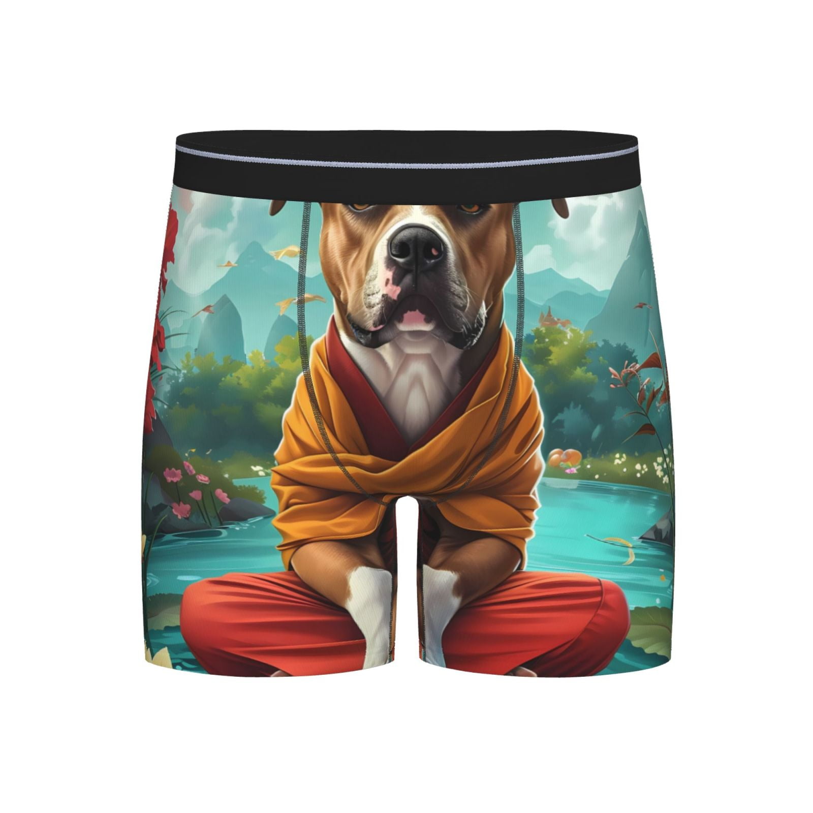 Easygdp Meditating French Bulldog Men's Boxer Briefs Men’s Underwear ...