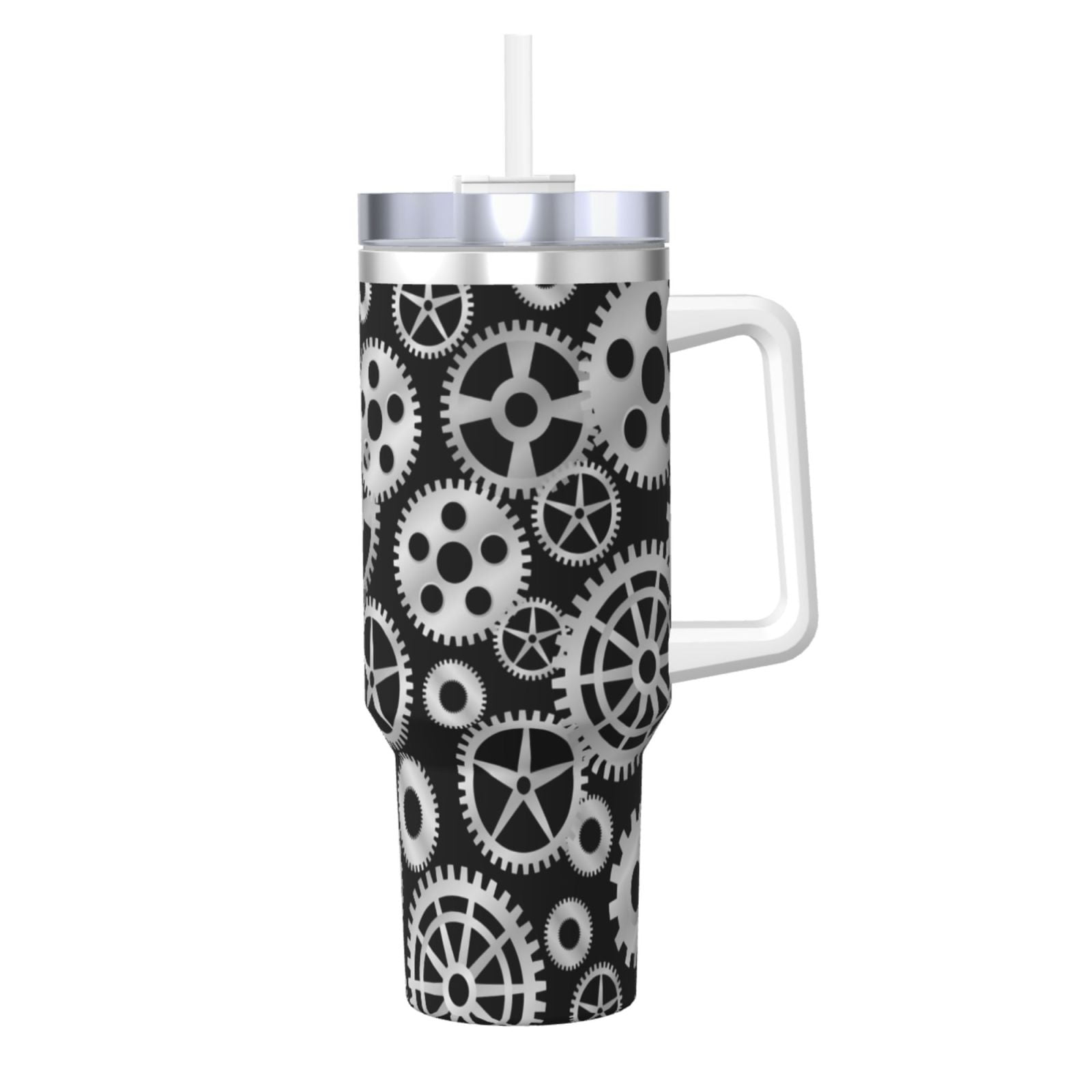 Easygdp Metallic Gears Insulated Stainless Steel Hot/Cold Coffee Cup ...