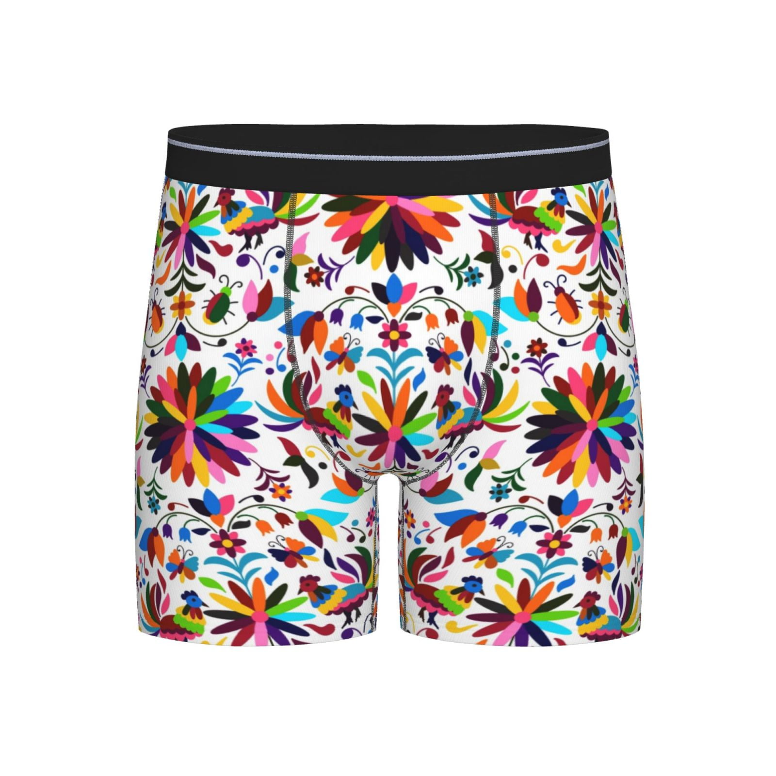 Easygdp Mexican Bright Style Men's Boxer Briefs Men’s Underwear Boxer ...