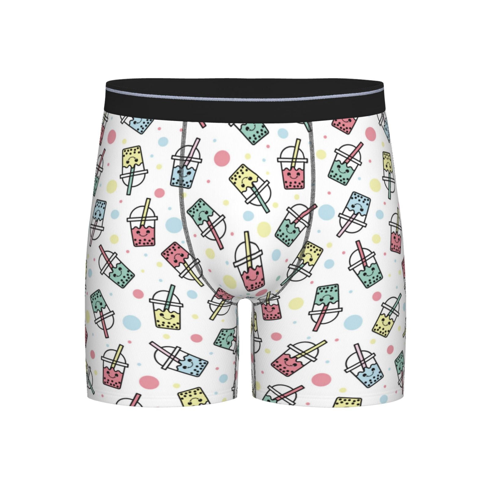 Easygdp Milk Tea Men's Boxer Briefs Men’s Underwear Boxer Briefs for ...