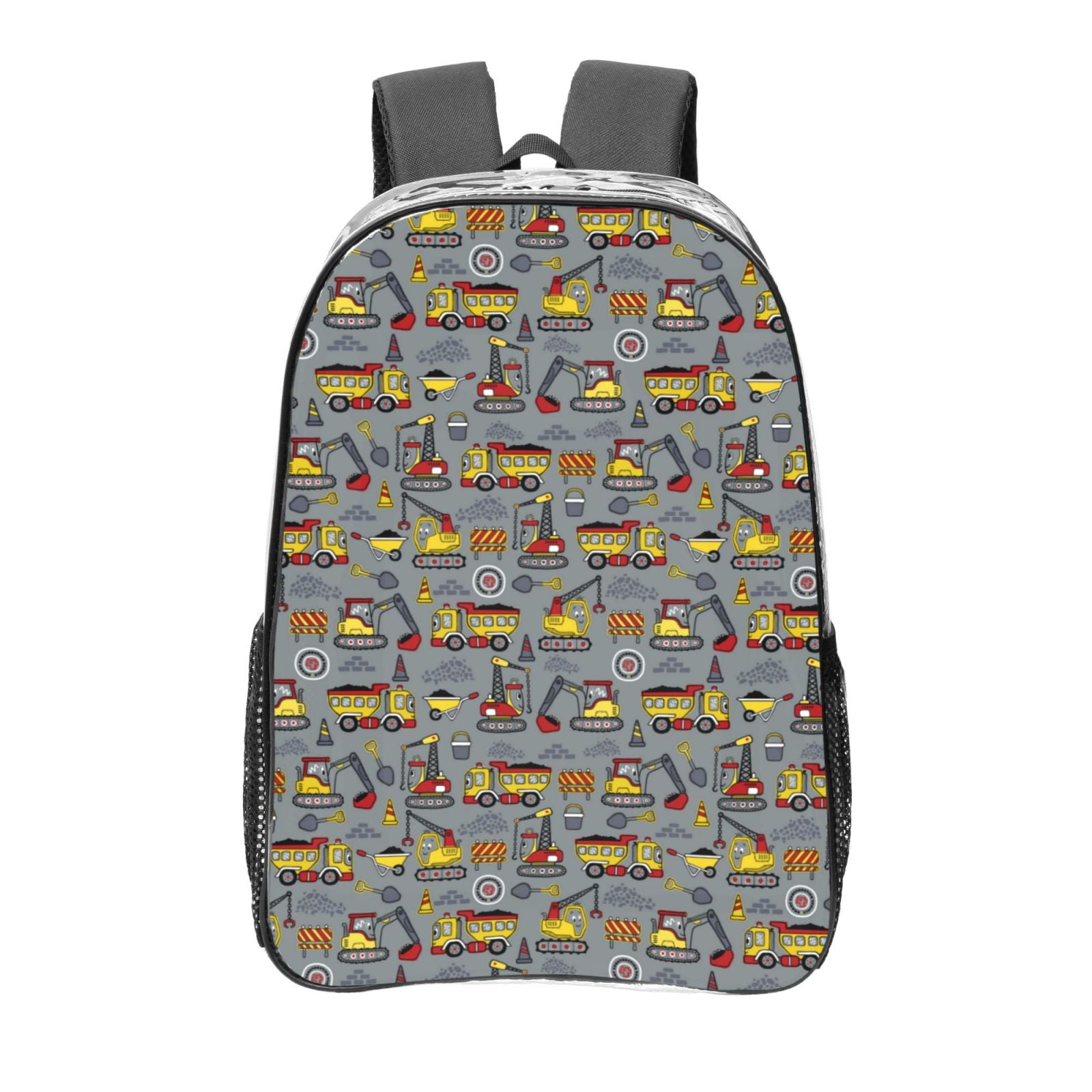 Easygdp Modern Excavator Clear Backpack, Transparent Bookbag for School ...