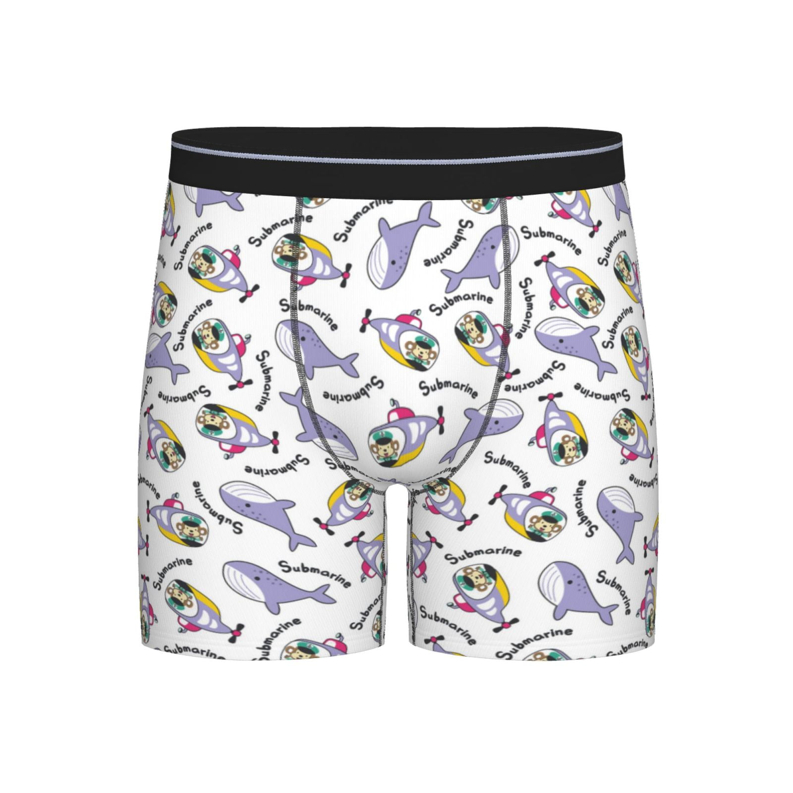 Easygdp Monkey Submarine Captain Men's Boxer Briefs Men’s Underwear ...