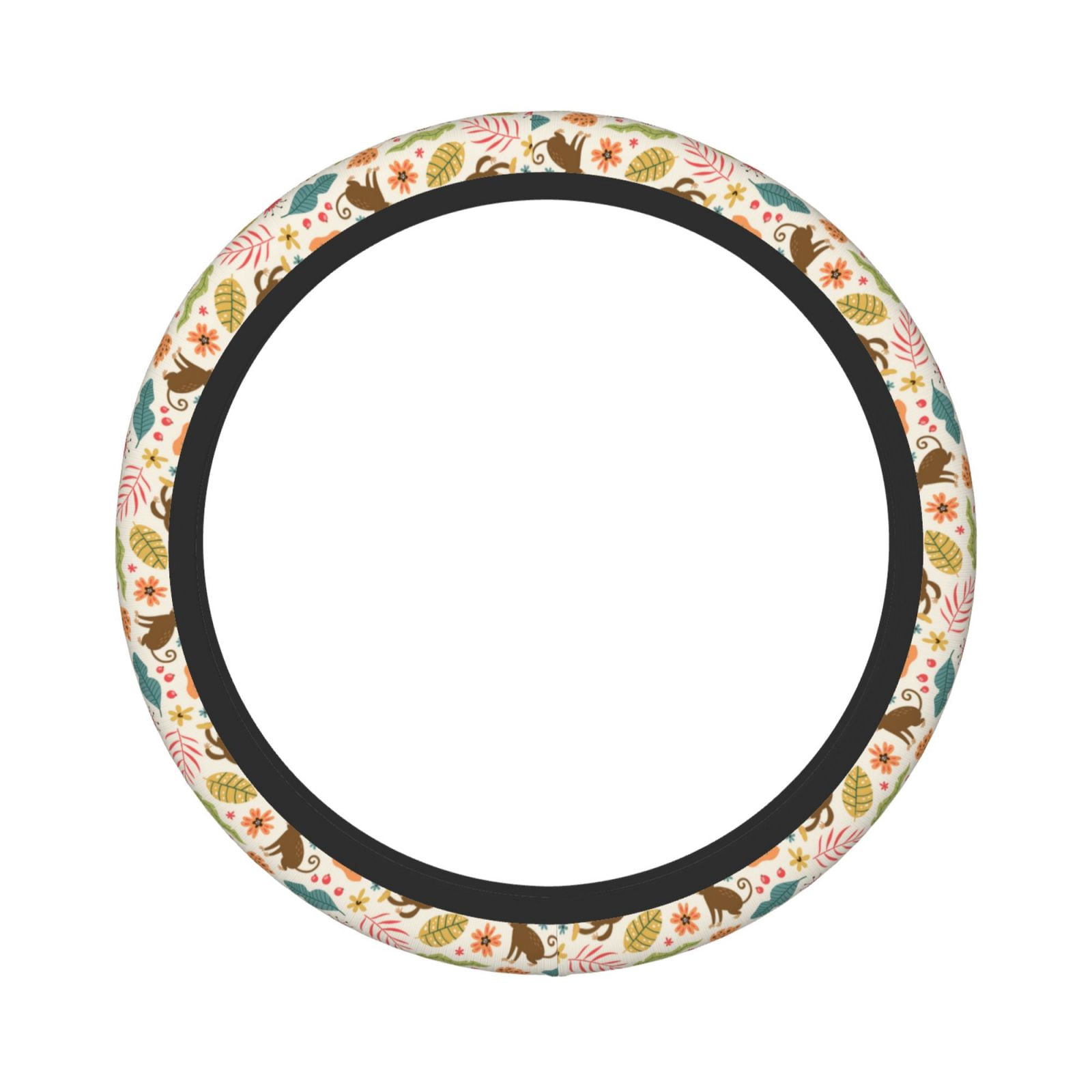 Easygdp Monkeys in the Jungle Elastic Steering Wheel Cover, Auto ...