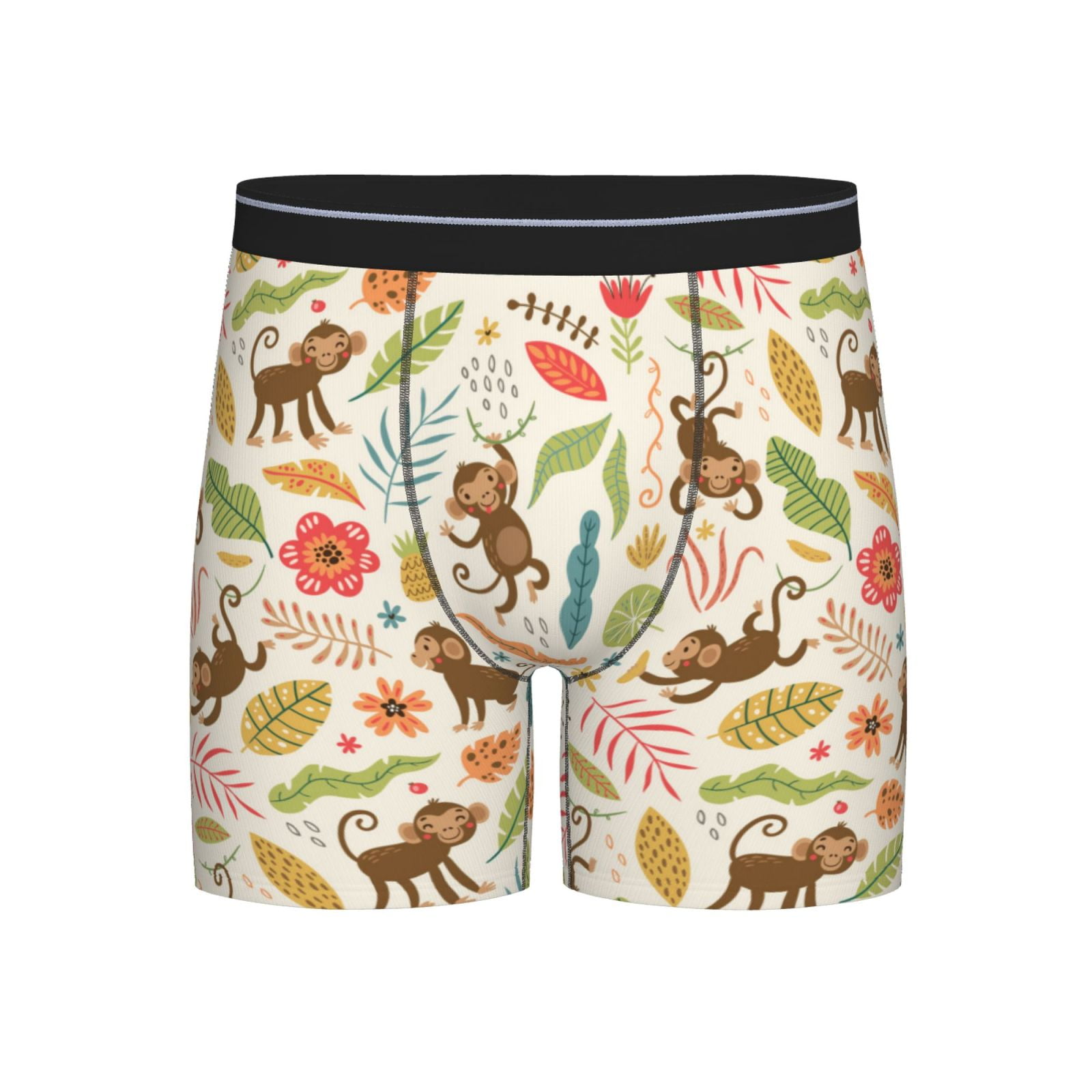 Easygdp Monkeys in the Jungle Men's Boxer Briefs Men’s Underwear Boxer ...