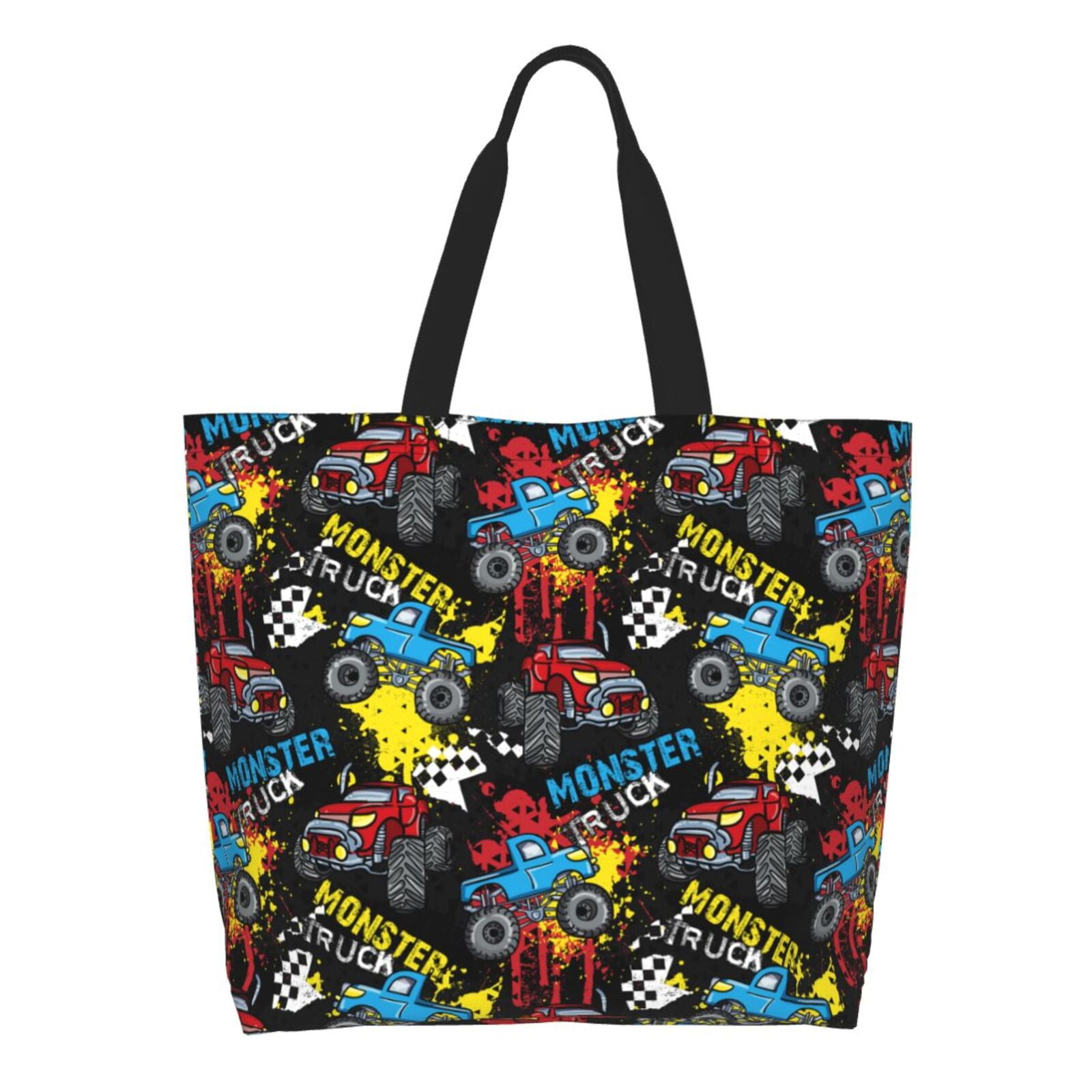 Easygdp Monster Car Tote Bags for Women,Women Travel Shoulder Bags ...