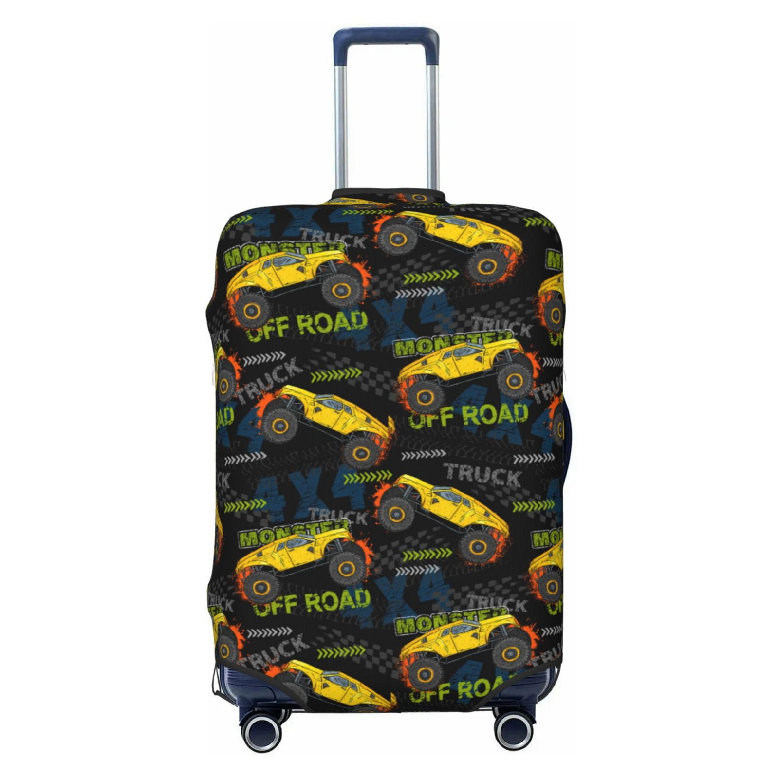 Easygdp Monster Truck1 Print Elastic and Washable Suitcase Protective ...