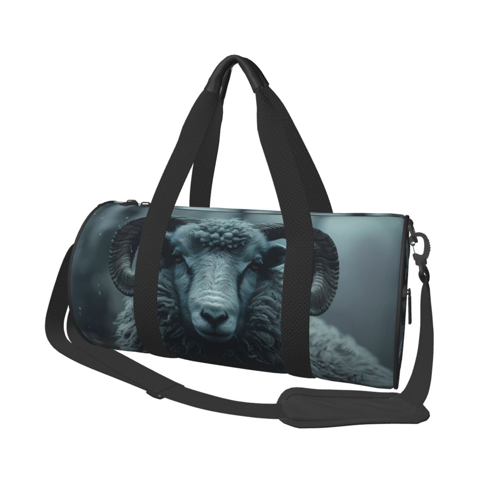 Easygdp Moody Ram Portrait Travel Duffle Bag,Carry on Bag Travel Bags ...
