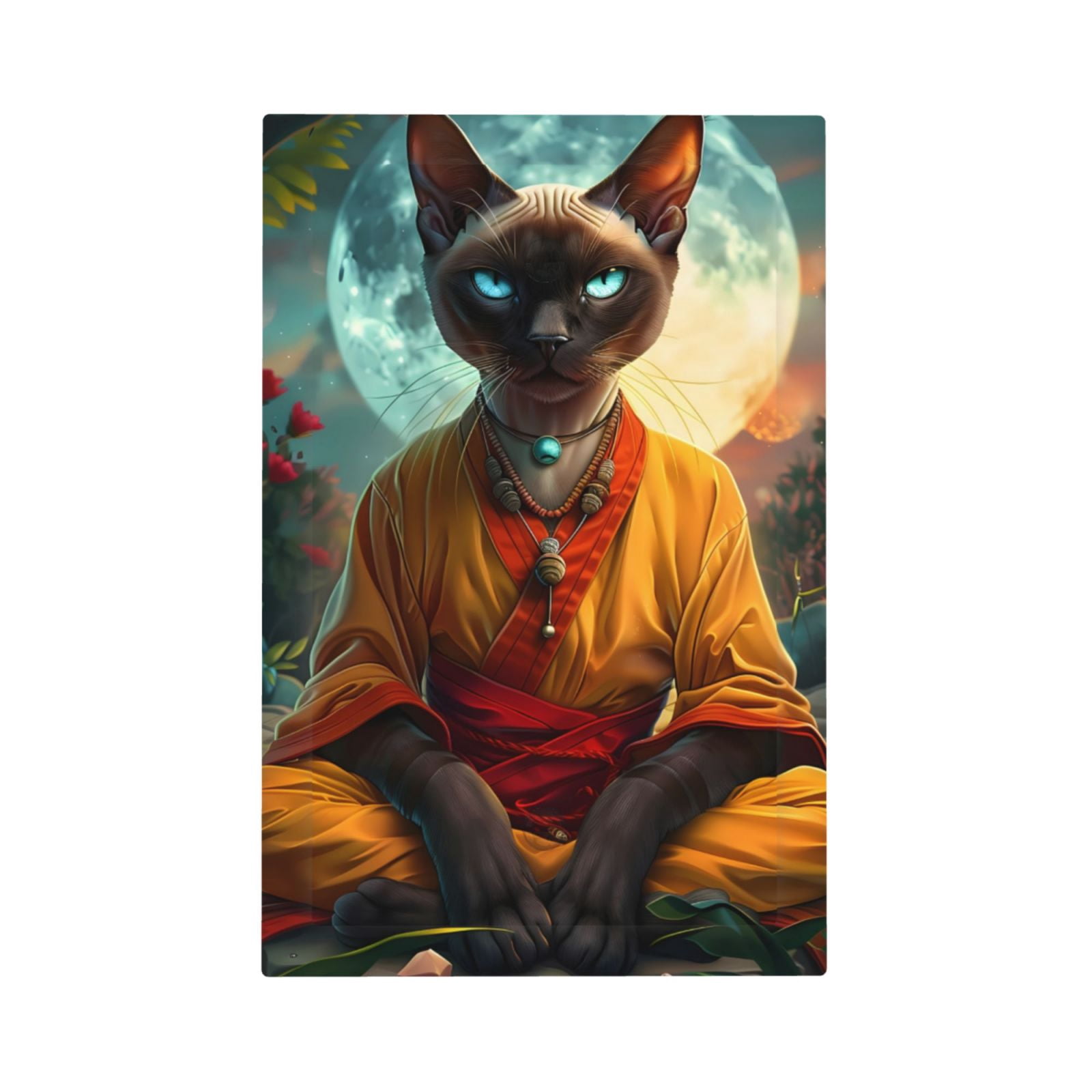 Easygdp Moonlit Hairless Cat Monk Decorator Light Switch or Receptacle ...