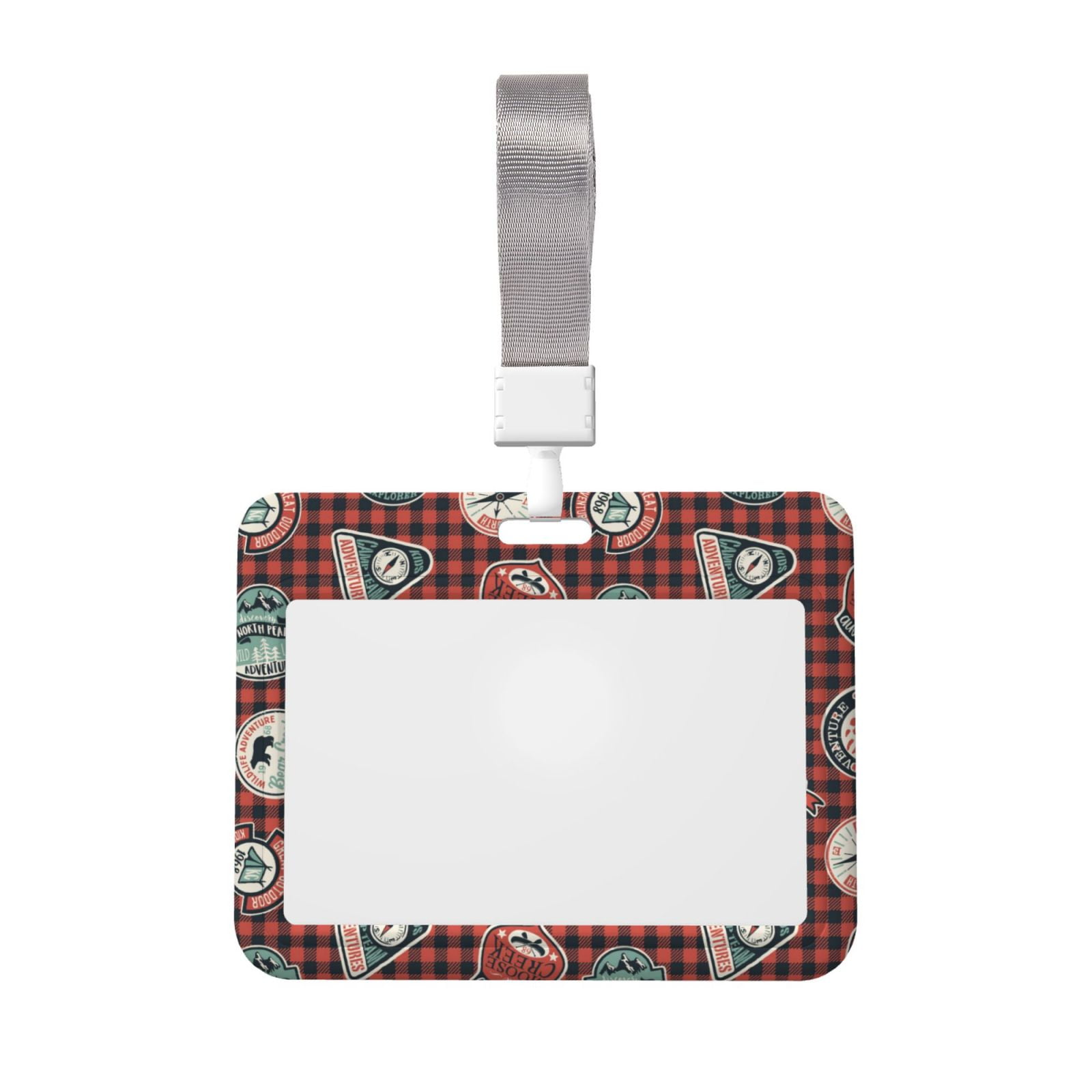 Easygdp Mountain Adventure Badges Card Badge Holder Work Badge Sleeve ...