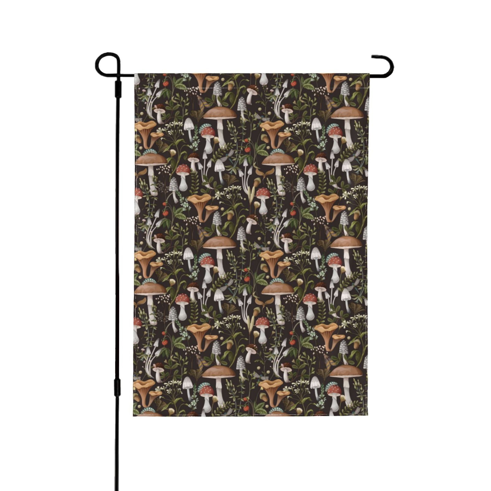 Easygdp Mushroom Garnish Garden Flag Yard Flag Welcome Flag, Double ...