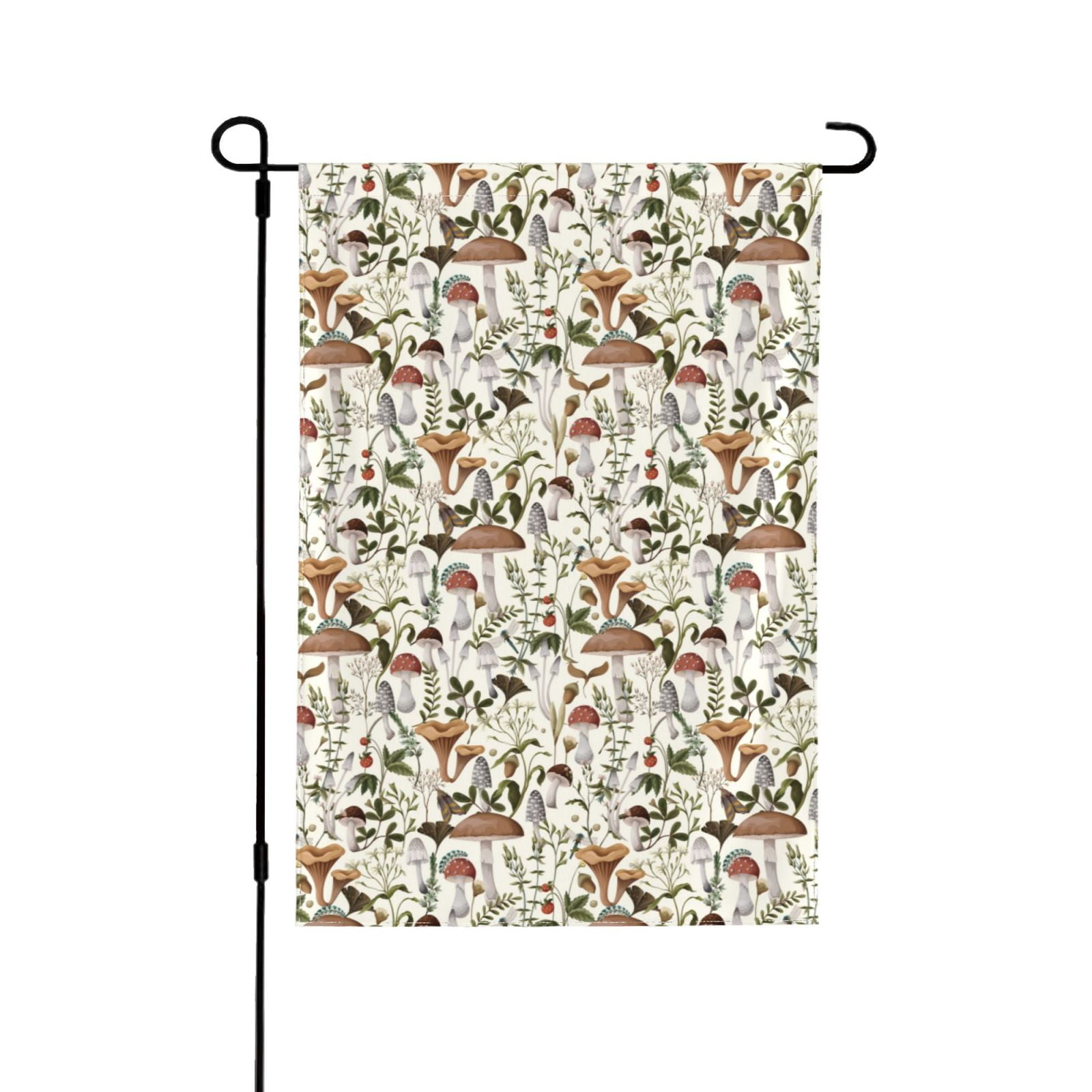 Easygdp Mushroom Garnish Garden Flag Yard Flag Welcome Flag, Double ...