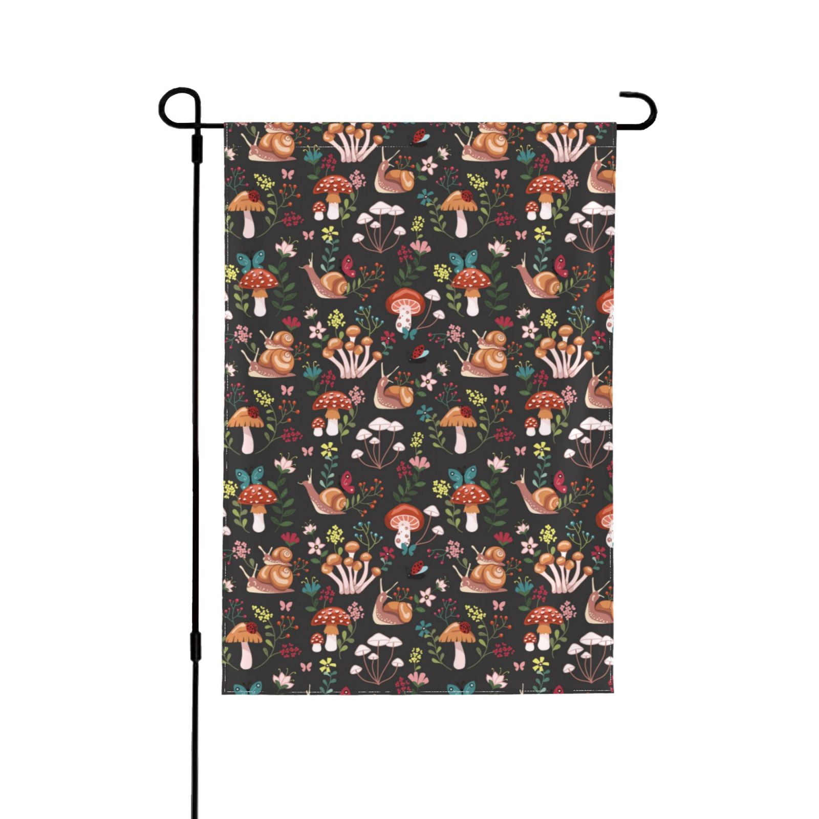 Easygdp Mushroom Snail Garden Flag Yard Flag Welcome Flag, Double-Sided ...