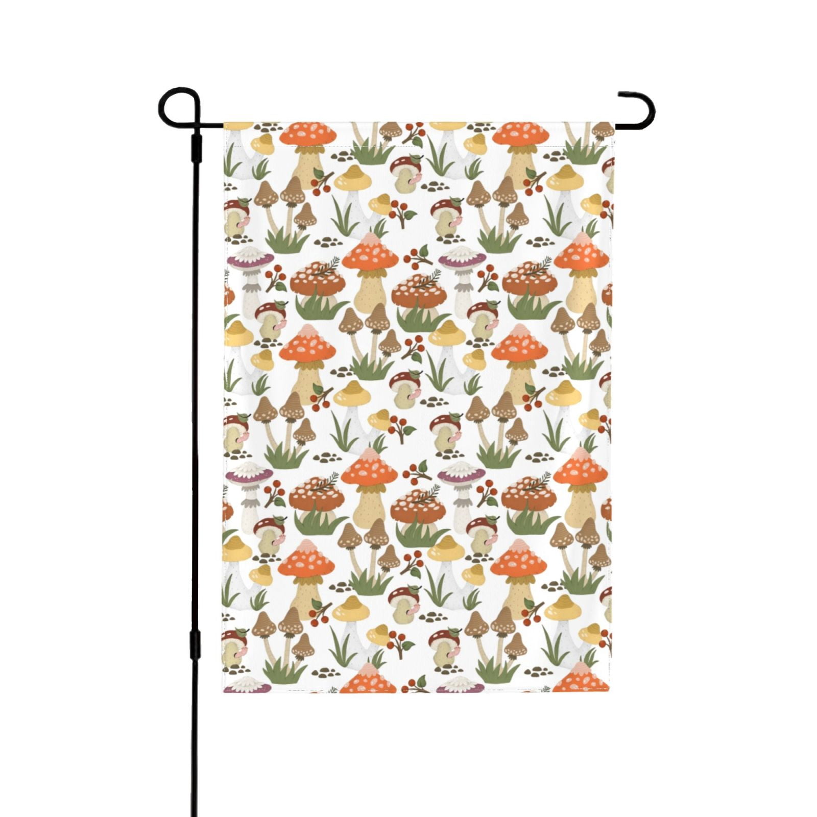 Easygdp Mushrooms Garden Flag Yard Flag Welcome Flag, Double-Sided ...