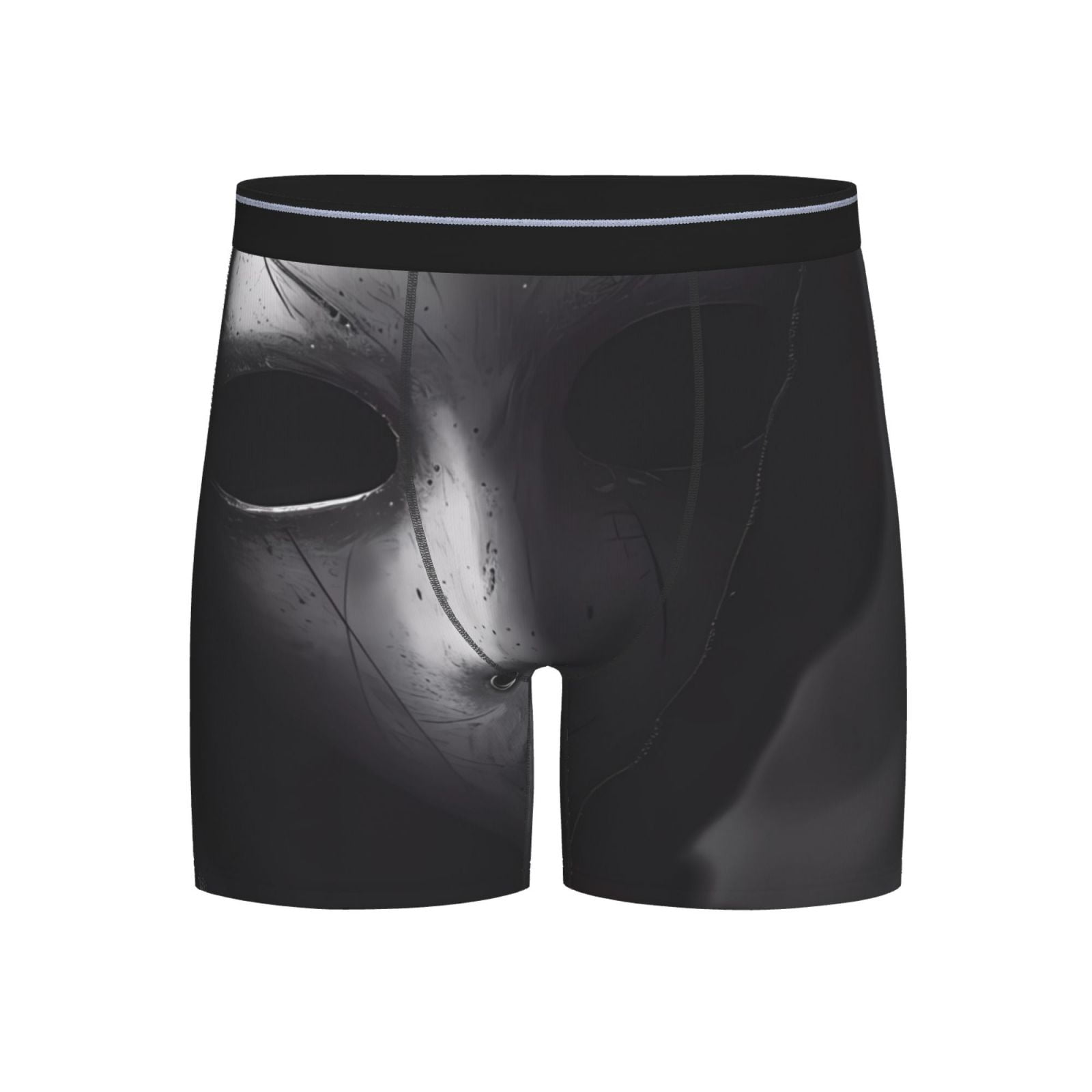 Easygdp Mystical Masked Figure Monochrome Men's Boxer Briefs Men’s ...