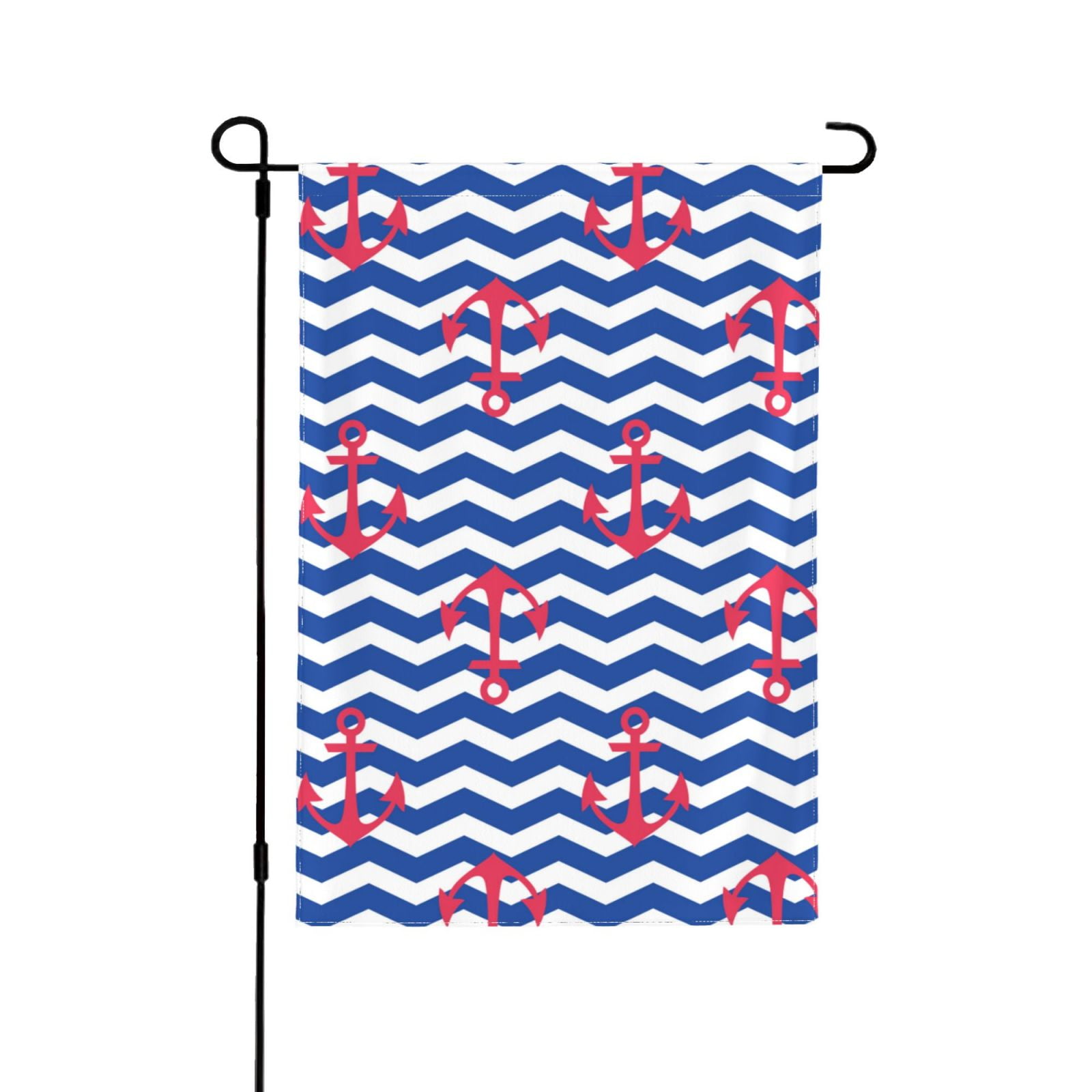 Easygdp Nautical Anchors Garden Flag Yard Flag Welcome Flag, Double ...