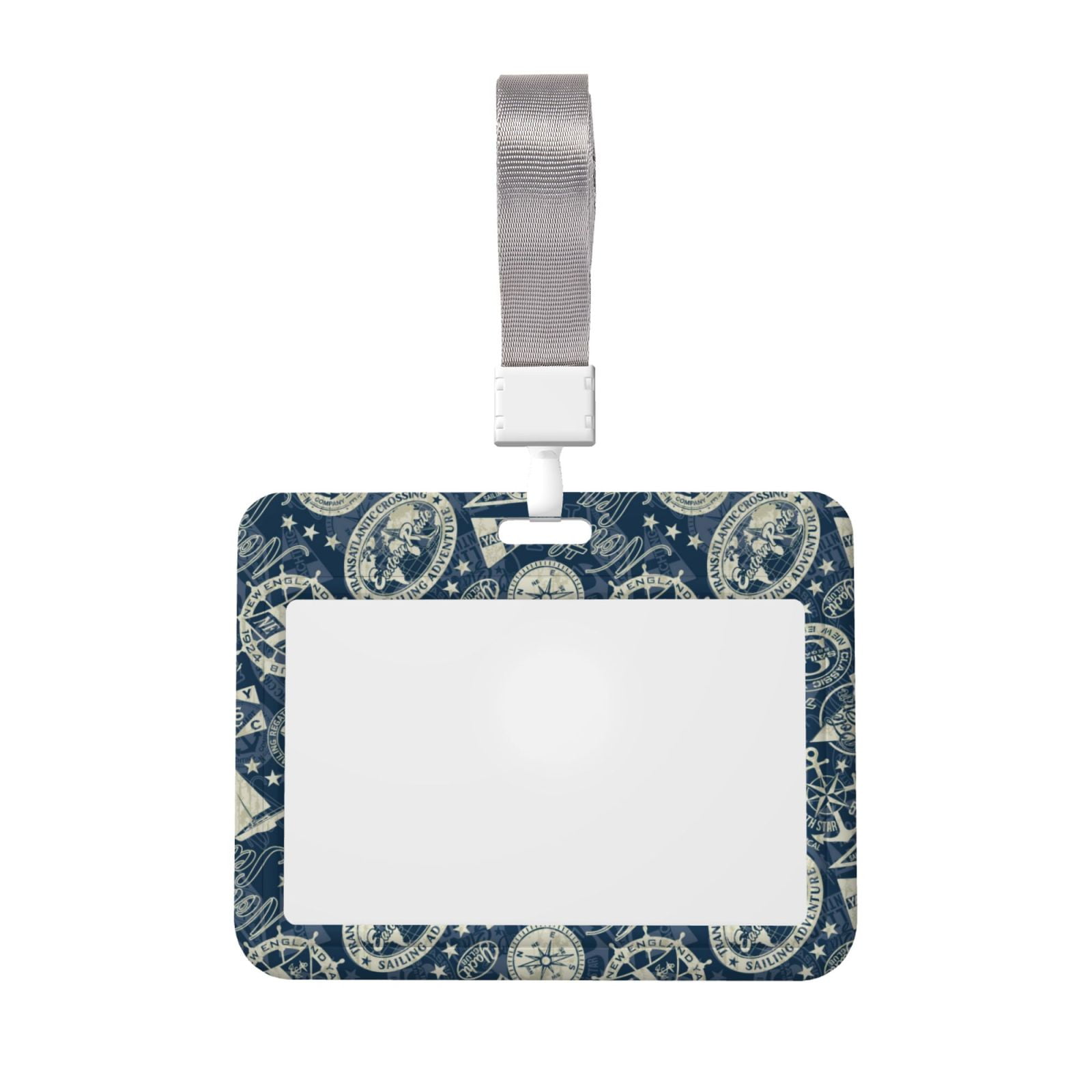 Easygdp Nautical Style Card Badge Holder Work Badge Sleeve for Office ...