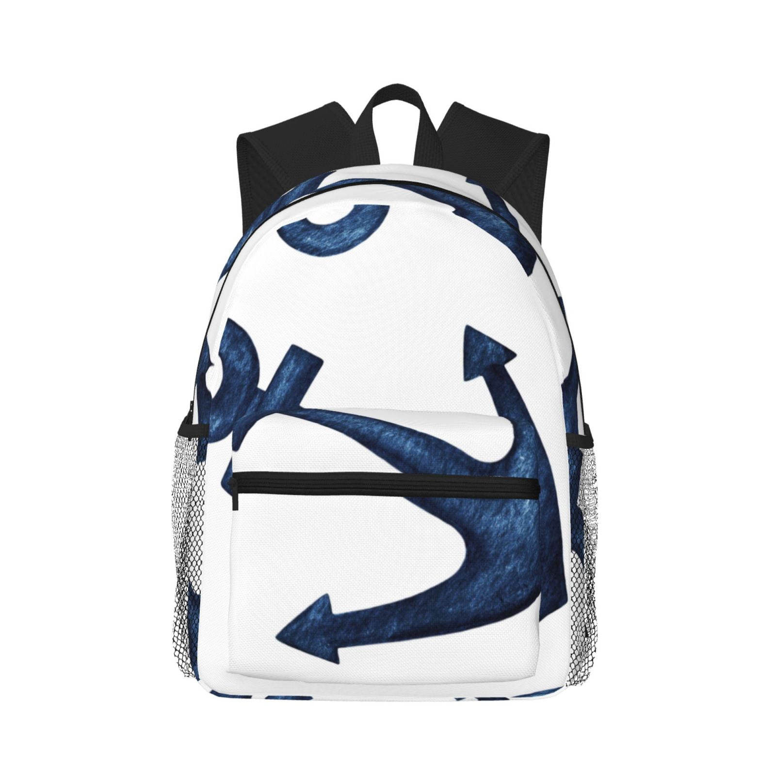 Easygdp Navy Blue Anchor Casual Laptop Backpack, Large Capacity ...