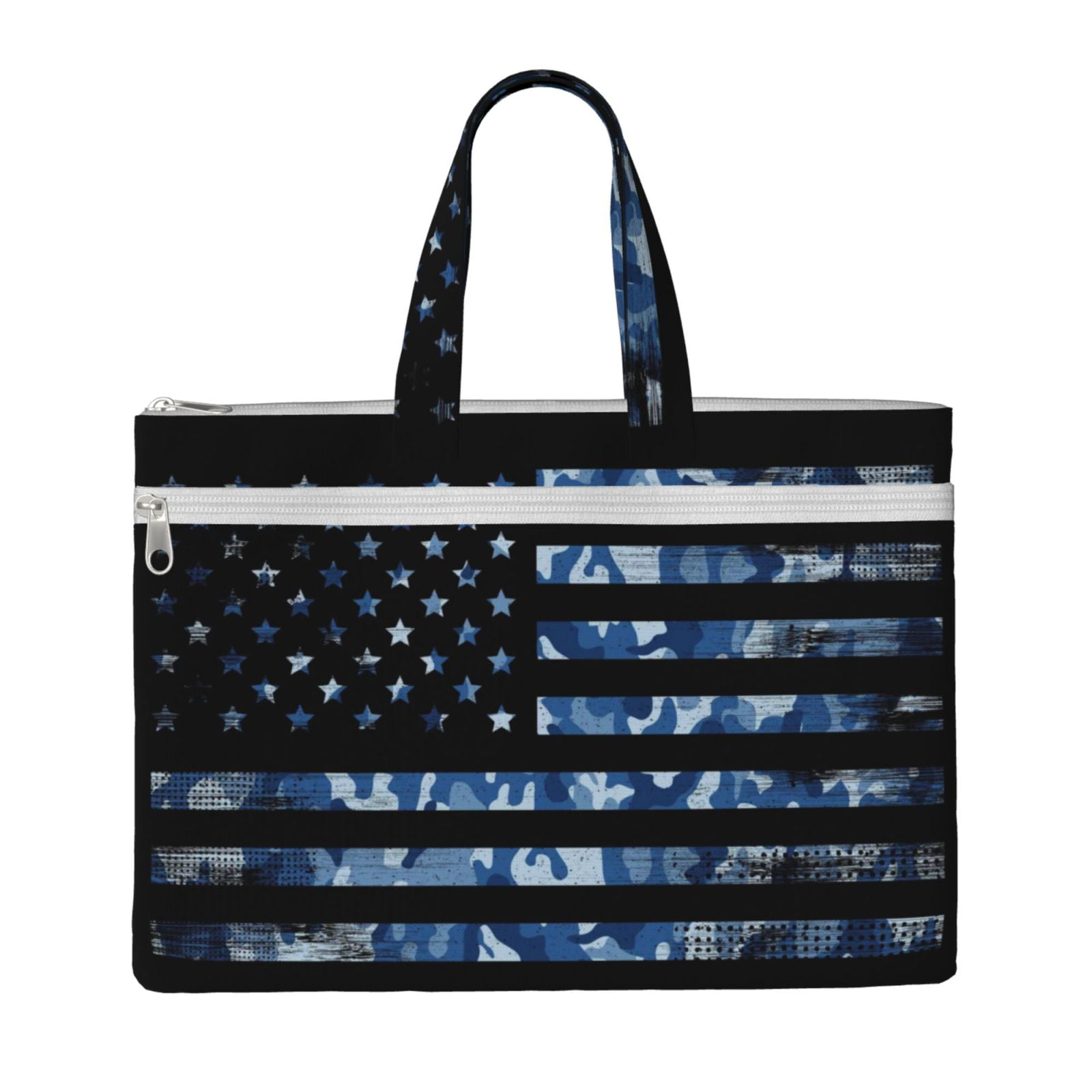 Easygdp Navy Camouflage American Flag Canvas Document Bag File Bag ...