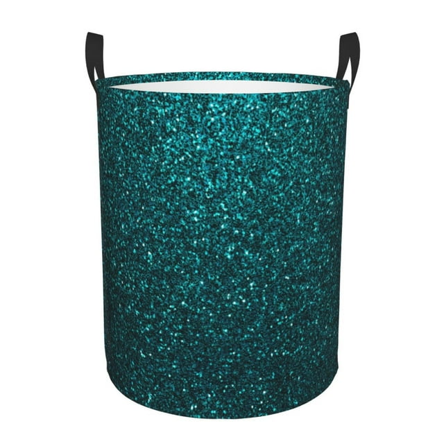 Easygdp Navy blue sparkling Large Dirty Clothes Hamper, Lightweight ...