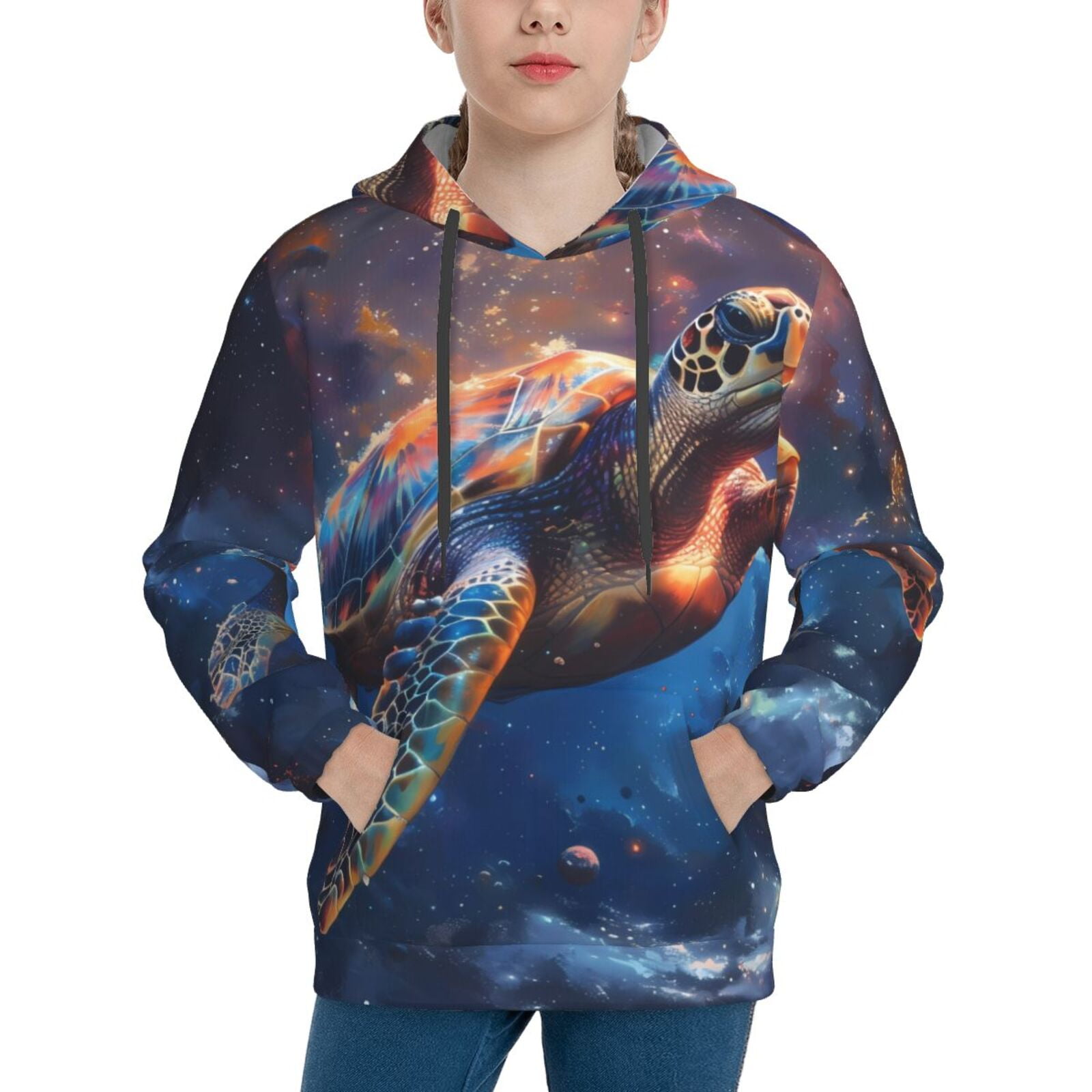 Easygdp Night Sky Turtle Boys Hoodie Kids Sweatshirt Youth Pullover ...