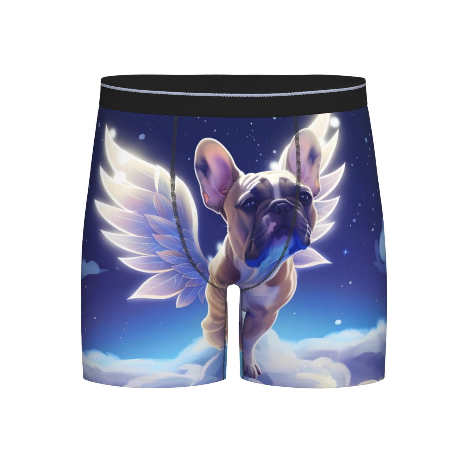Easygdp Night Sky Winged French Bulldog Men's Boxer Briefs Men’s ...