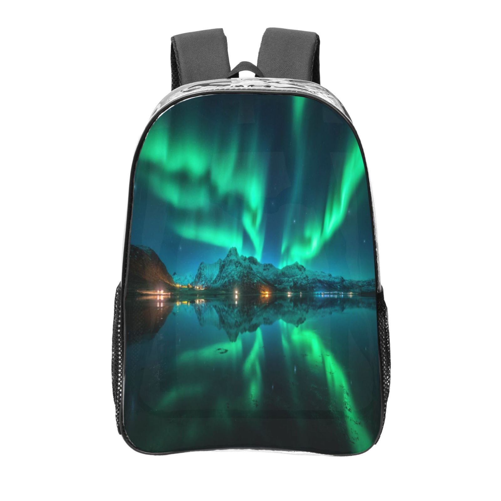 Easygdp Northern Lights Clear Backpack, Transparent Bookbag for School ...
