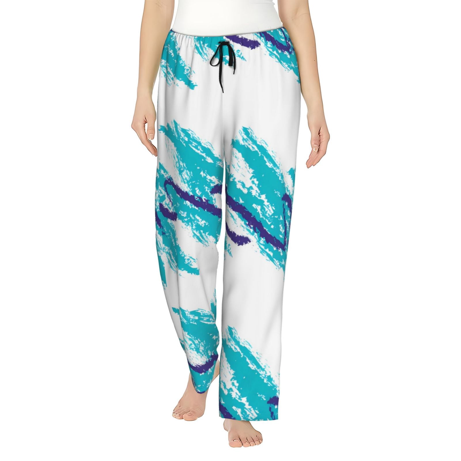 Easygdp Northern Lights Women Pajama Pants Drawstring Pajama Pants Wide ...