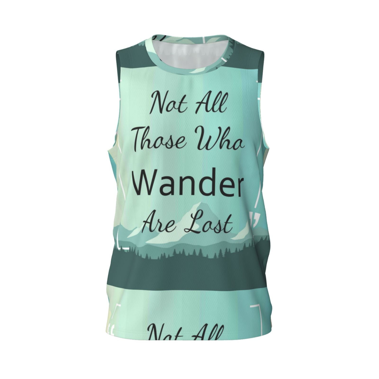 Easygdp Not All Those Who Wander Are Lost1 Men's Mesh Basketball Jersey ...