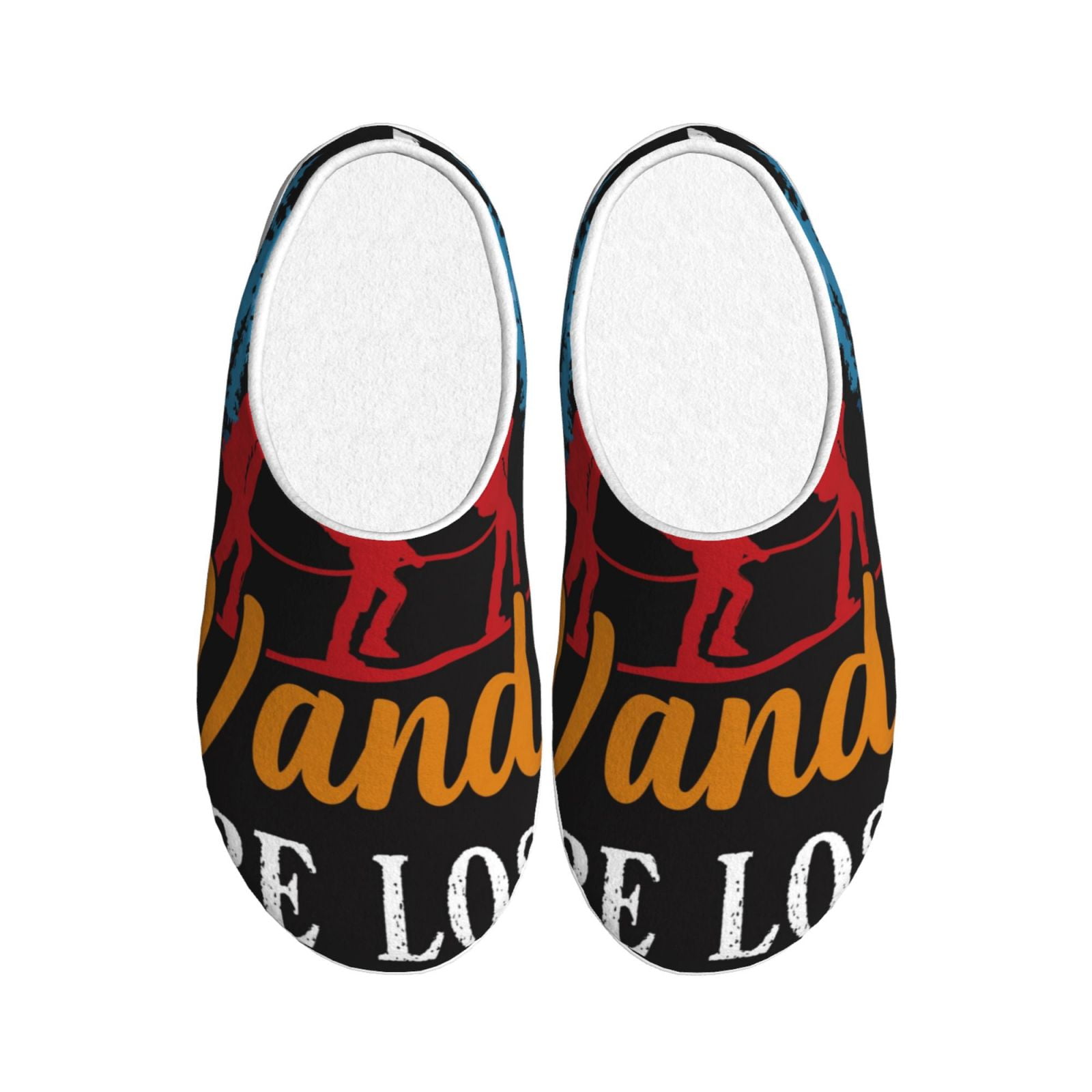 Easygdp Not All Who Wander Are Lost Hiking Slippers for Women Mens ...