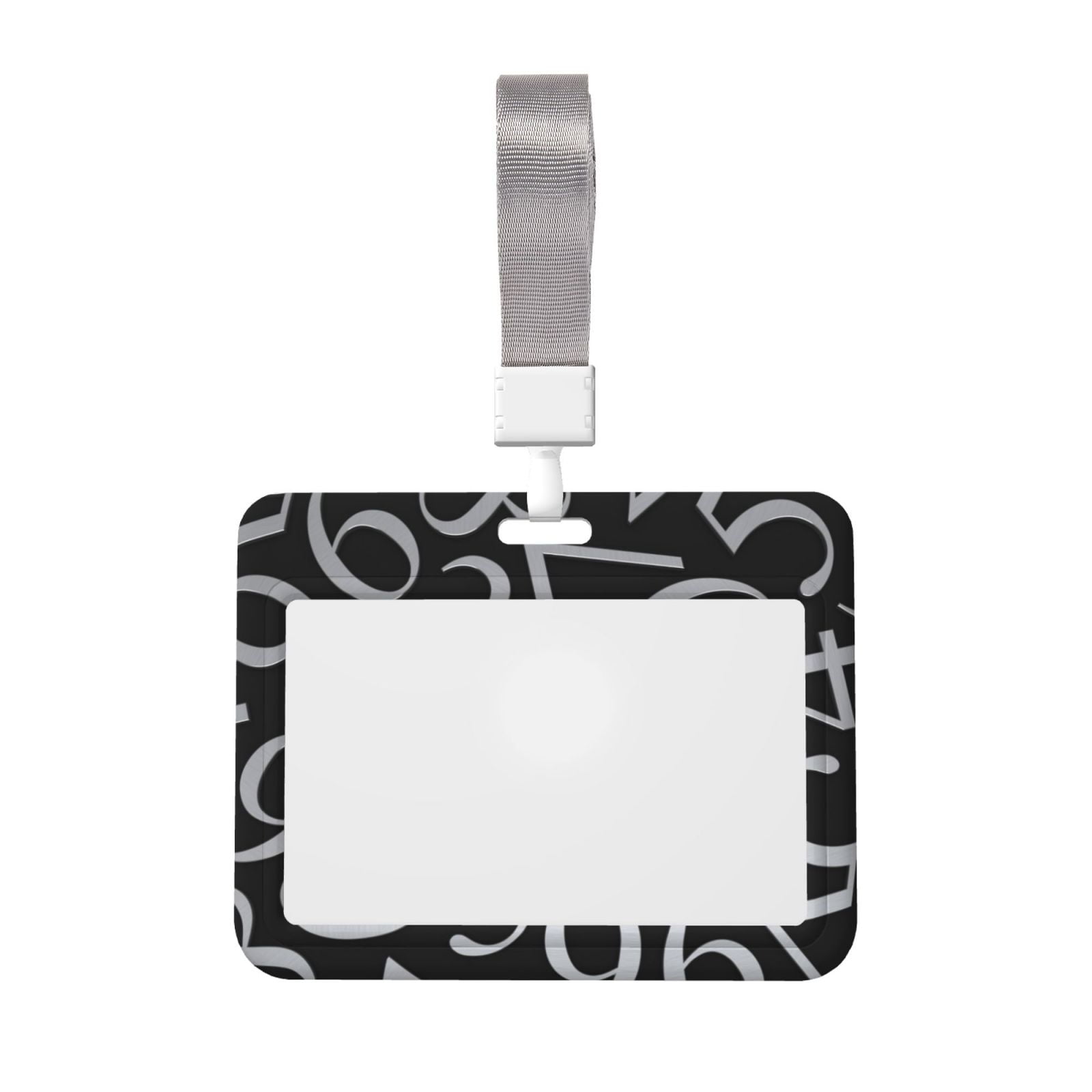 Easygdp Numbers Card Badge Holder Work Badge Sleeve for Office, School ...