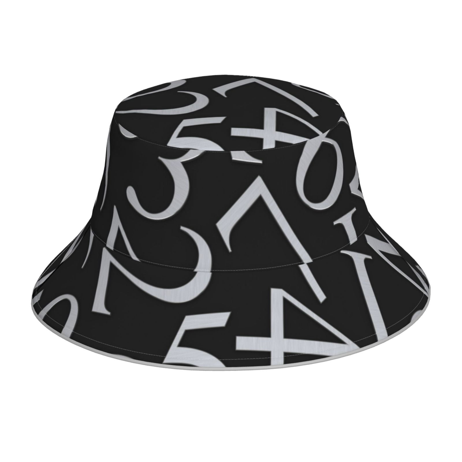 Easygdp Numbers Double-Sided Reflective Fisherman Hat for Outdoor and ...