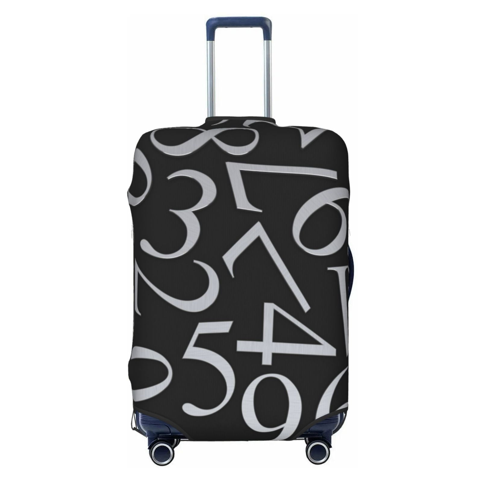 Easygdp Numbers Print Elastic and Washable Suitcase Protective Cover ...