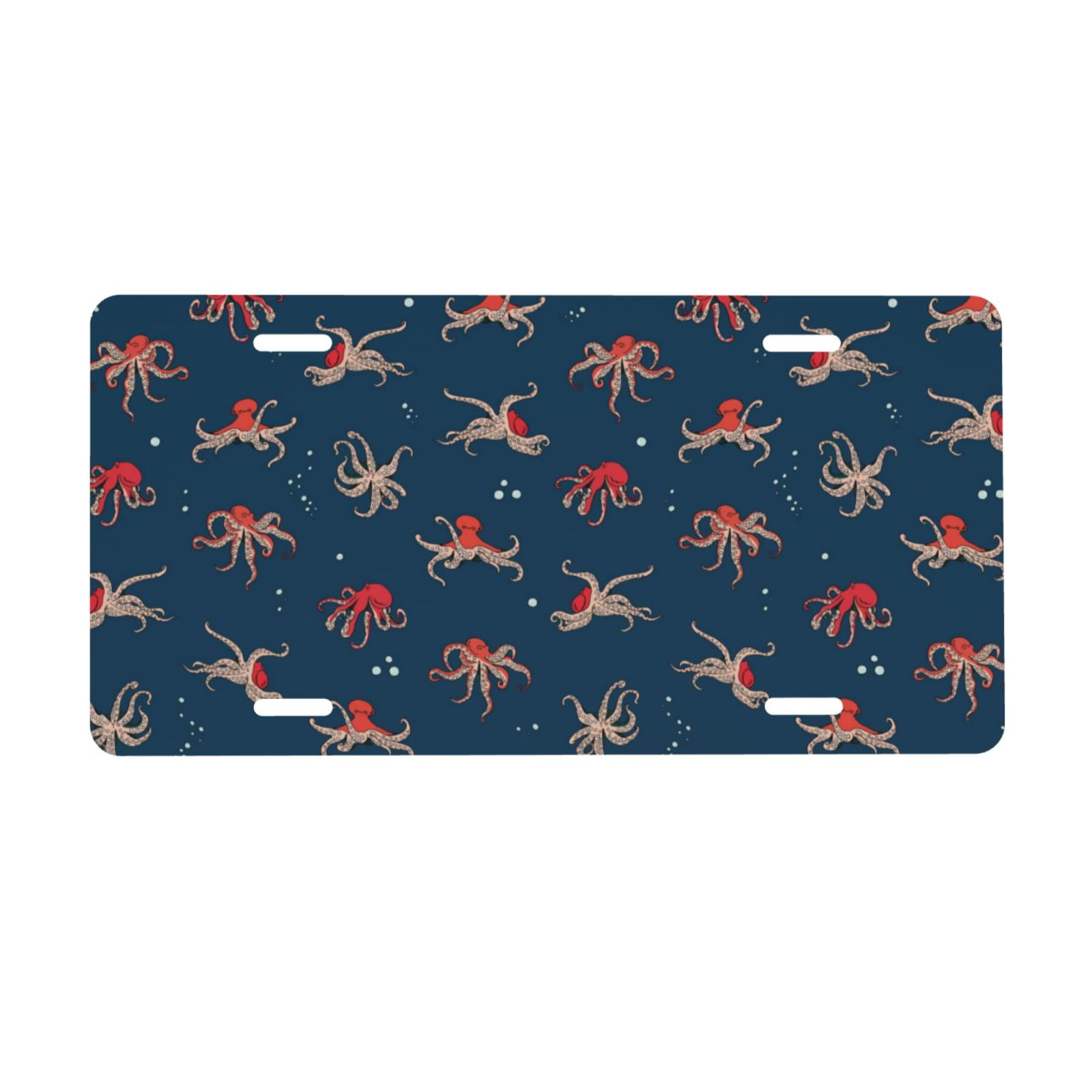 Easygdp Octopus License Plate Car Front License Plate Car Decoration ...