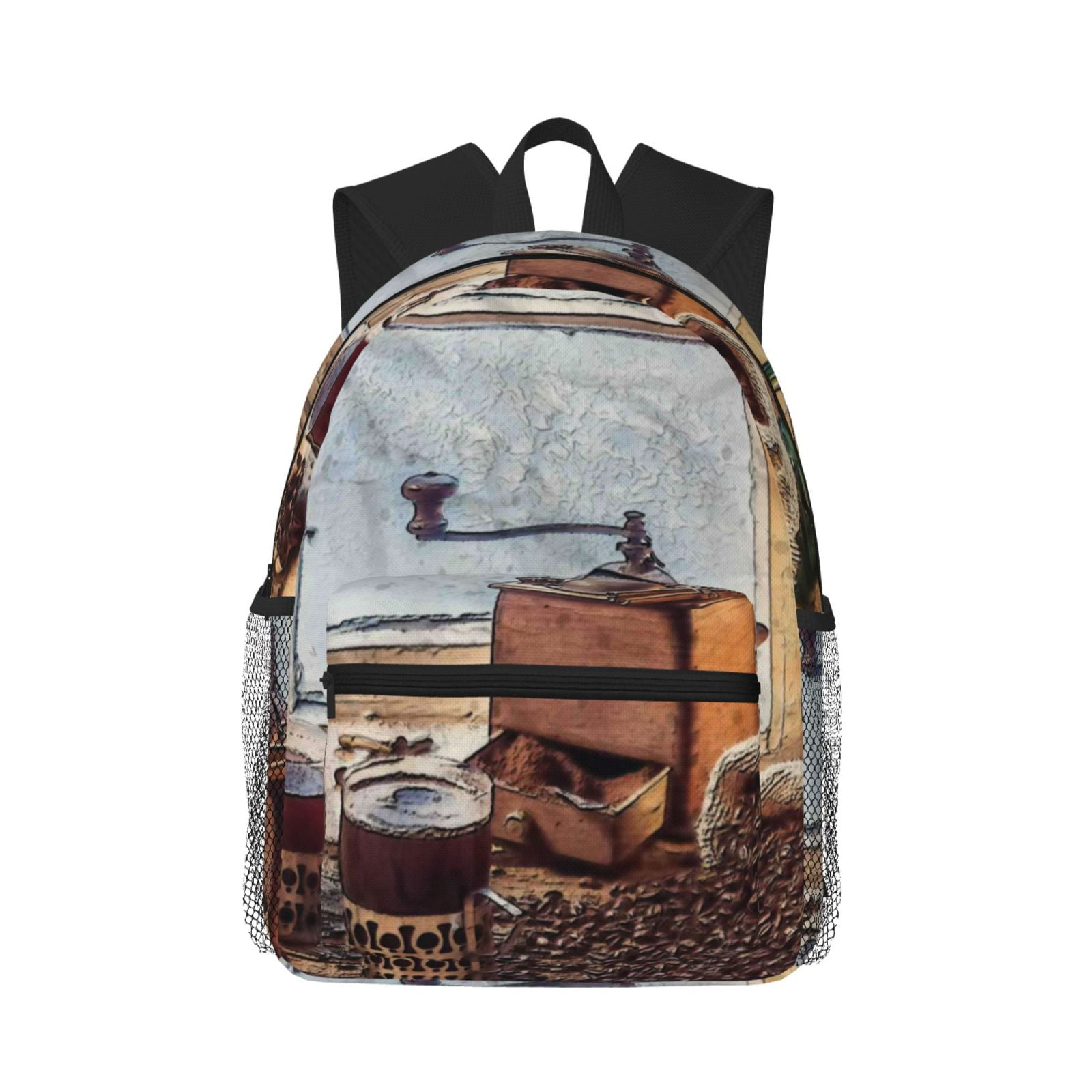 Easygdp Oil Lamp Coffee Beans Casual Laptop Backpack, Large Capacity ...