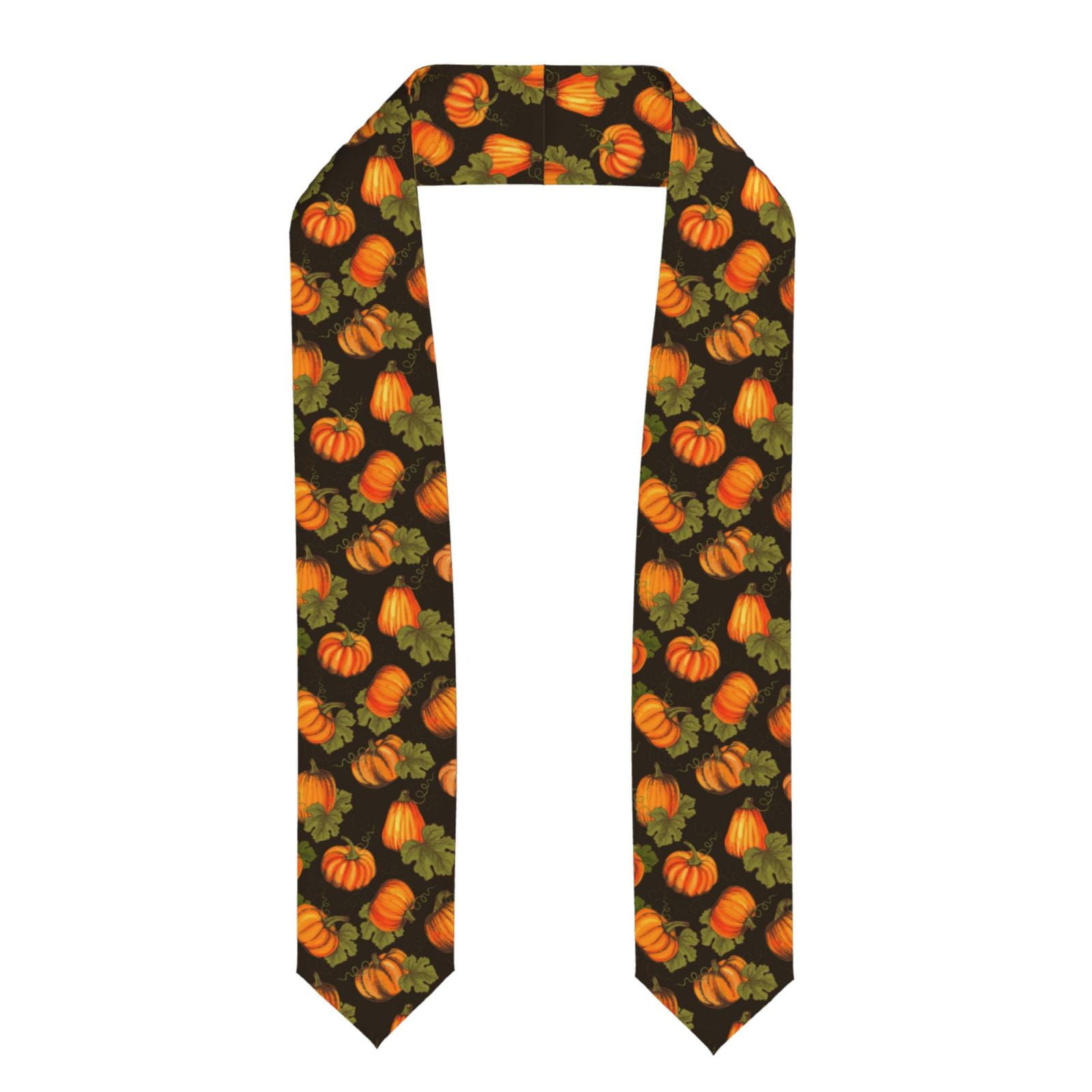 Easygdp Orange Pumpkin Unisex Adult Graduation Stole Shawl 36" Long for ...
