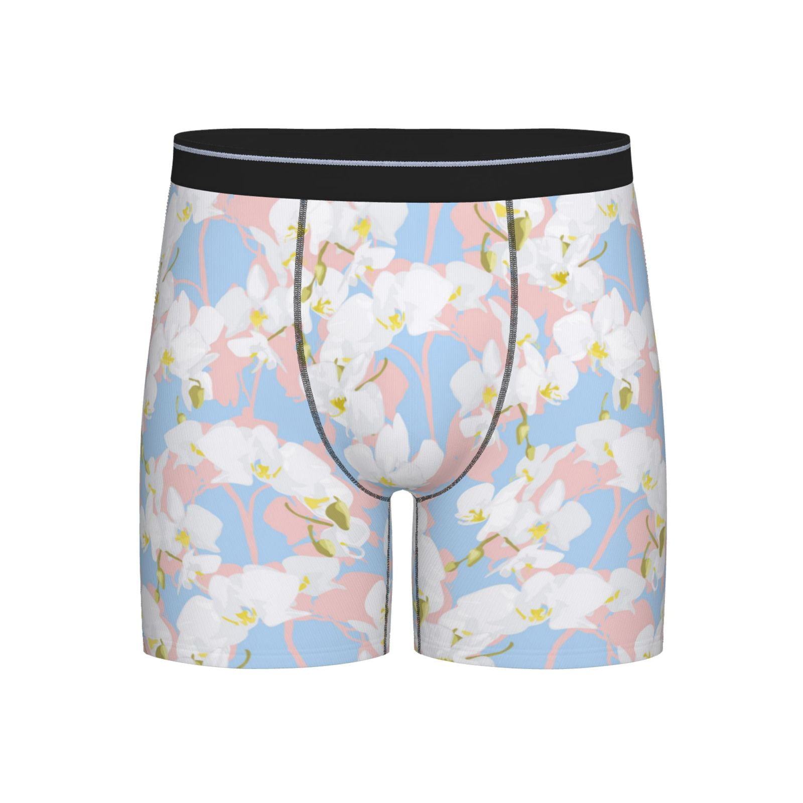 Easygdp Orchids Flowers Men's Boxer Briefs Men’s Underwear Boxer Briefs ...