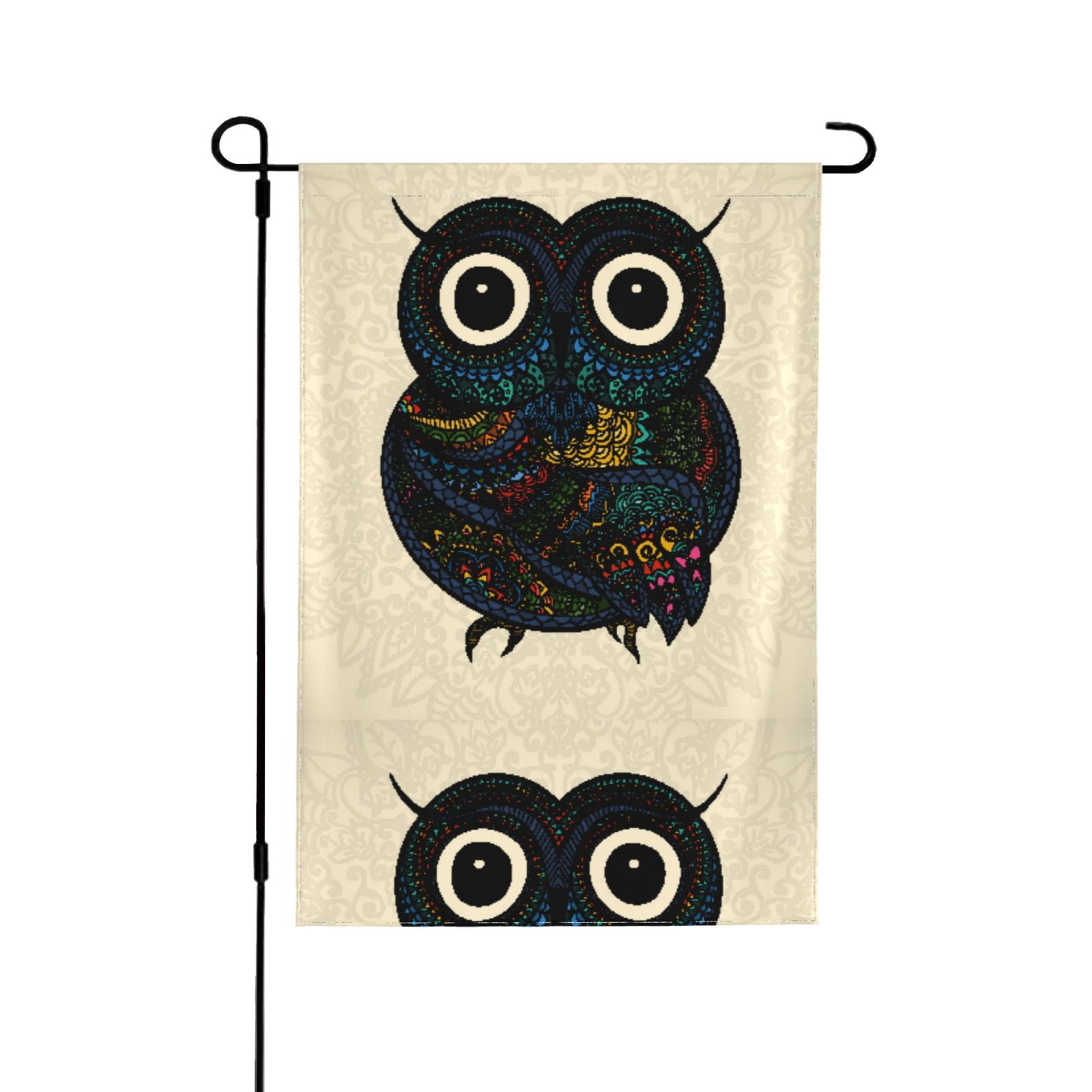 Easygdp Owl with Mandala Garden Flag Yard Flag Welcome Flag, Double ...