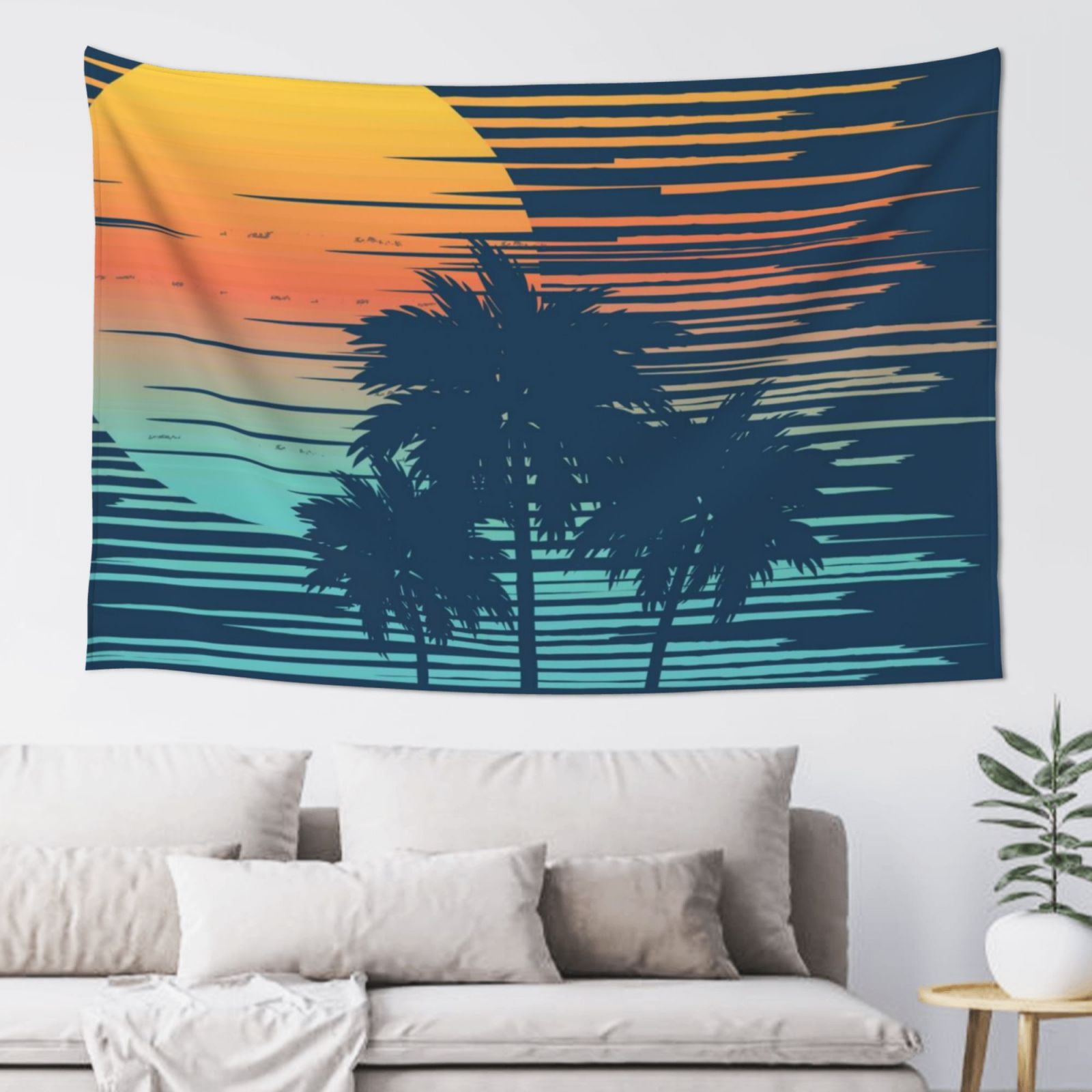 Easygdp Palm Trees Tapestry Wall Hanging, Wall Tapestries for Bedroom ...