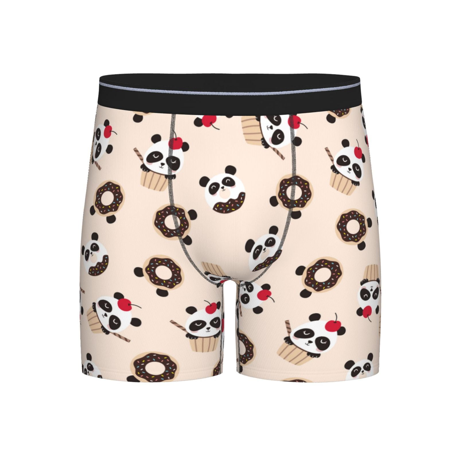 Easygdp Panda Ice Creams Donuts Men's Boxer Briefs Men’s Underwear ...